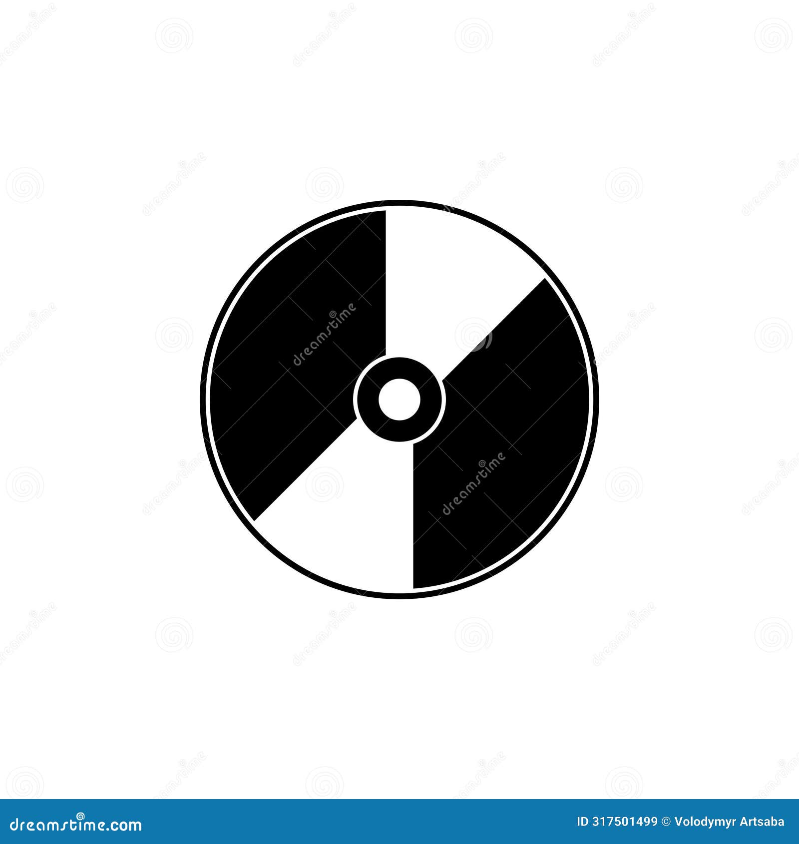 Compact Disc Flat Vector Icon Stock Vector - Illustration of movie ...