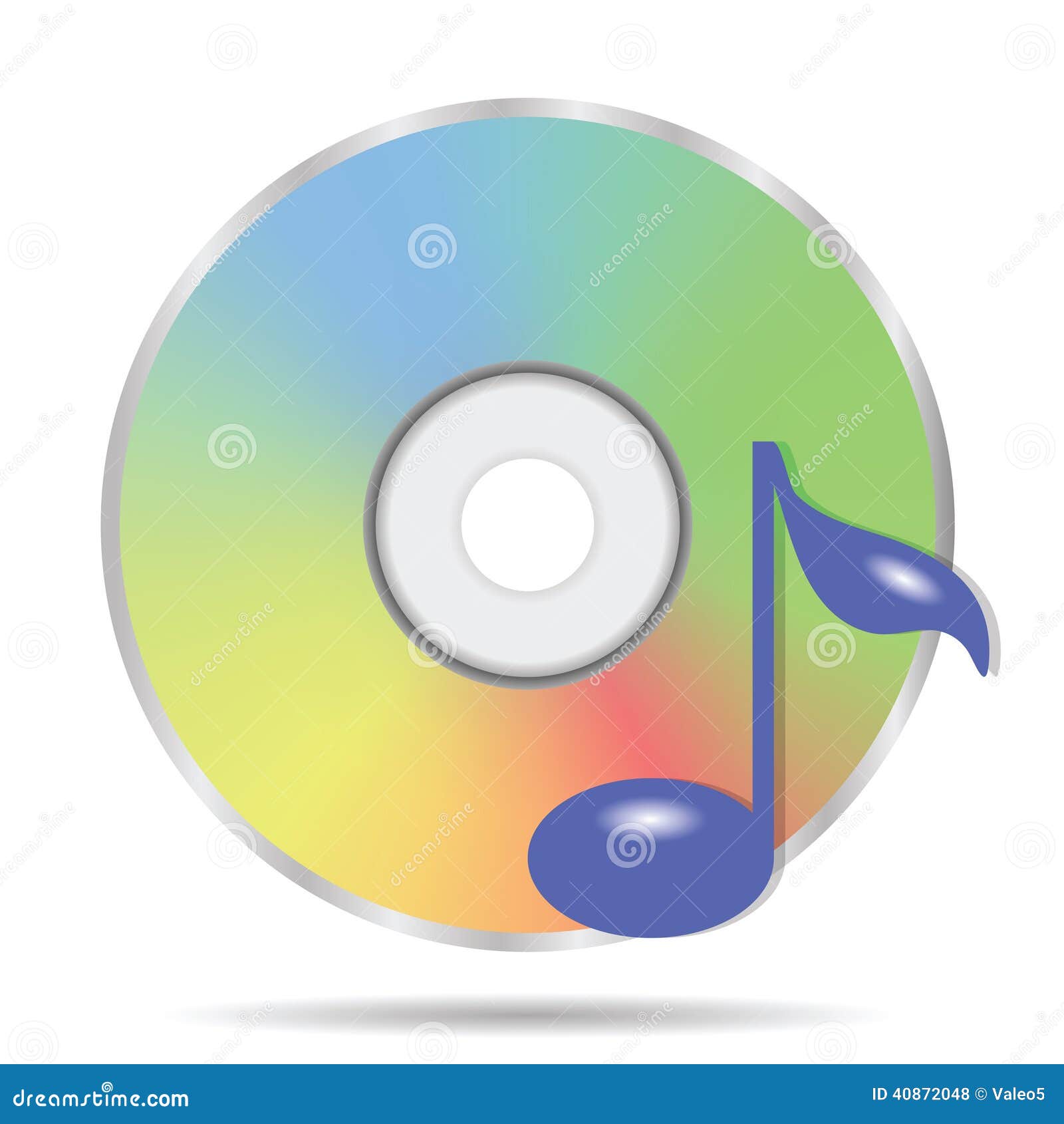 Compact Disc Icon Vector Illustration | CartoonDealer.com #40872048