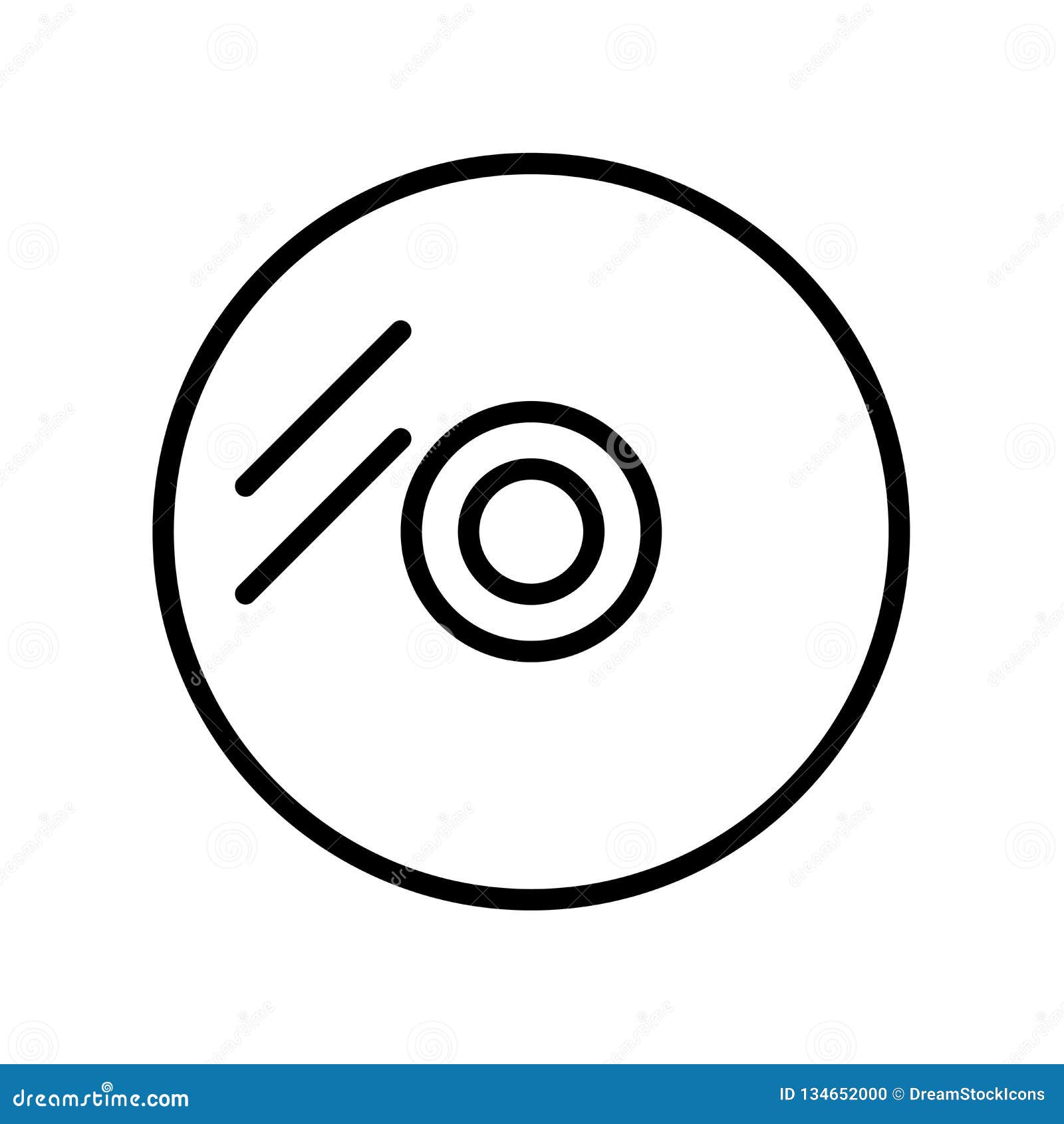 Compact Disc Icon Vector Isolated on White Background, Compact Disc ...