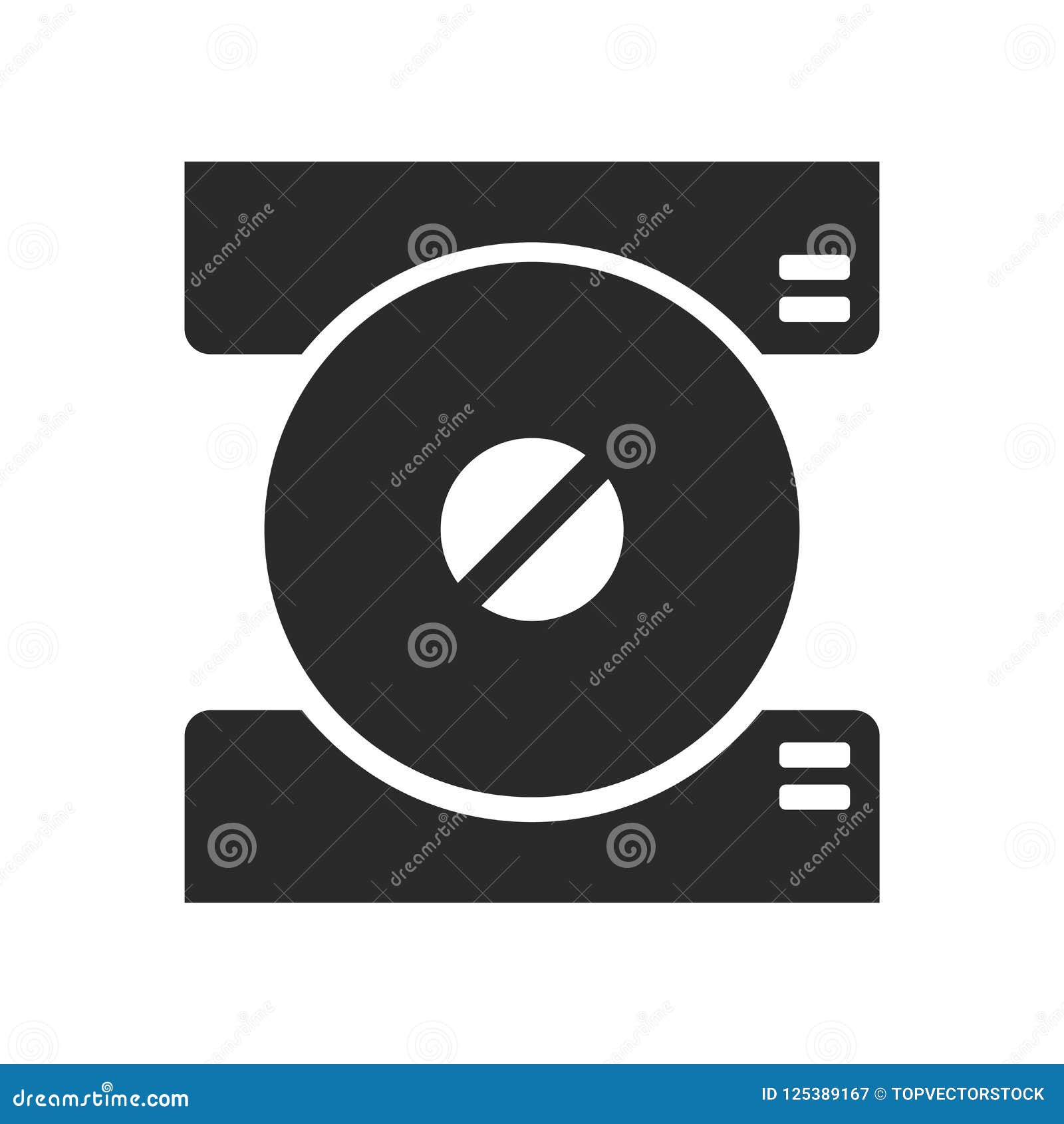 Compact Disc Icon Vector Sign and Symbol Isolated on White Background ...