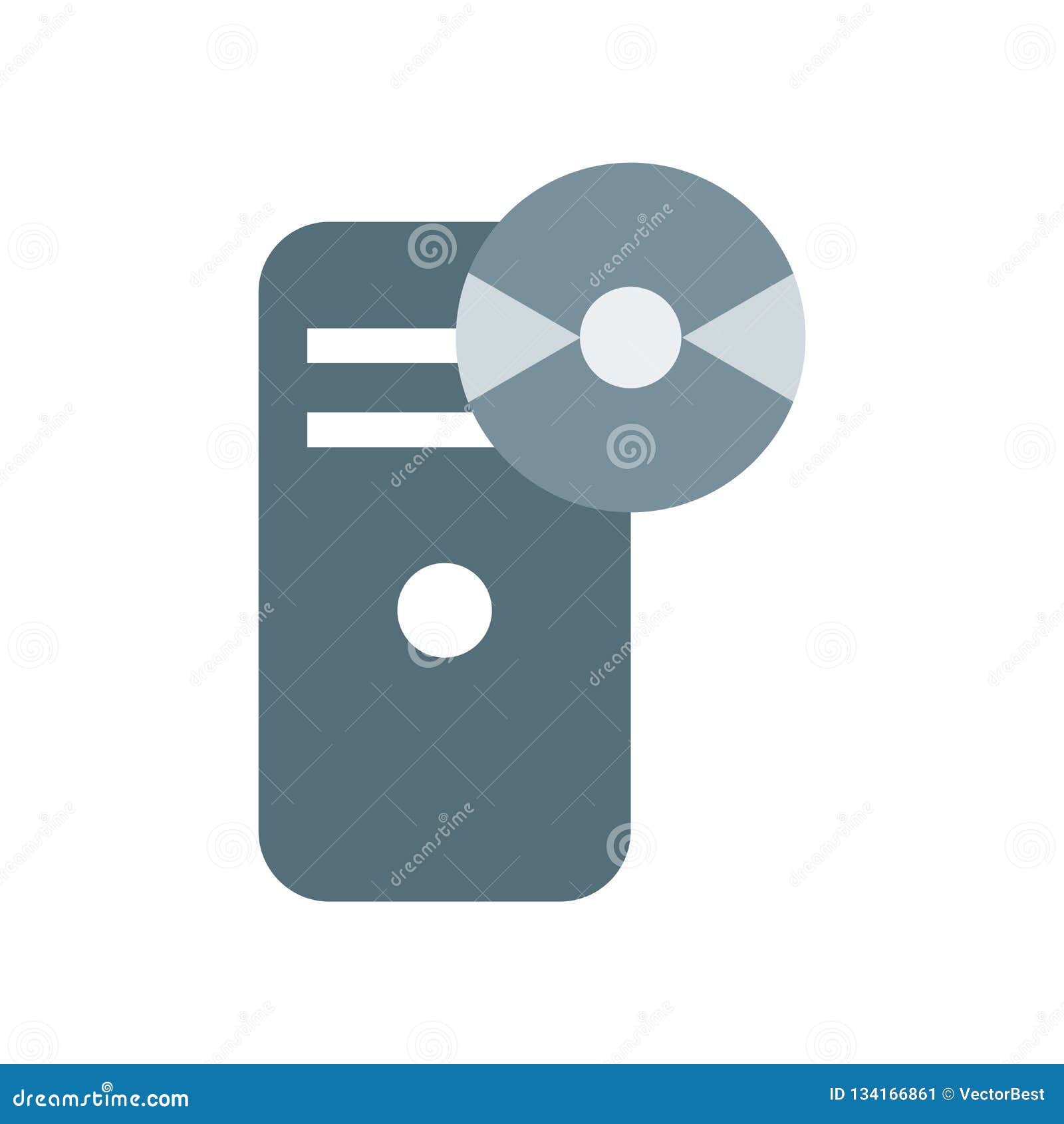 Compact Disc Icon Vector Sign and Symbol Isolated on White Background ...