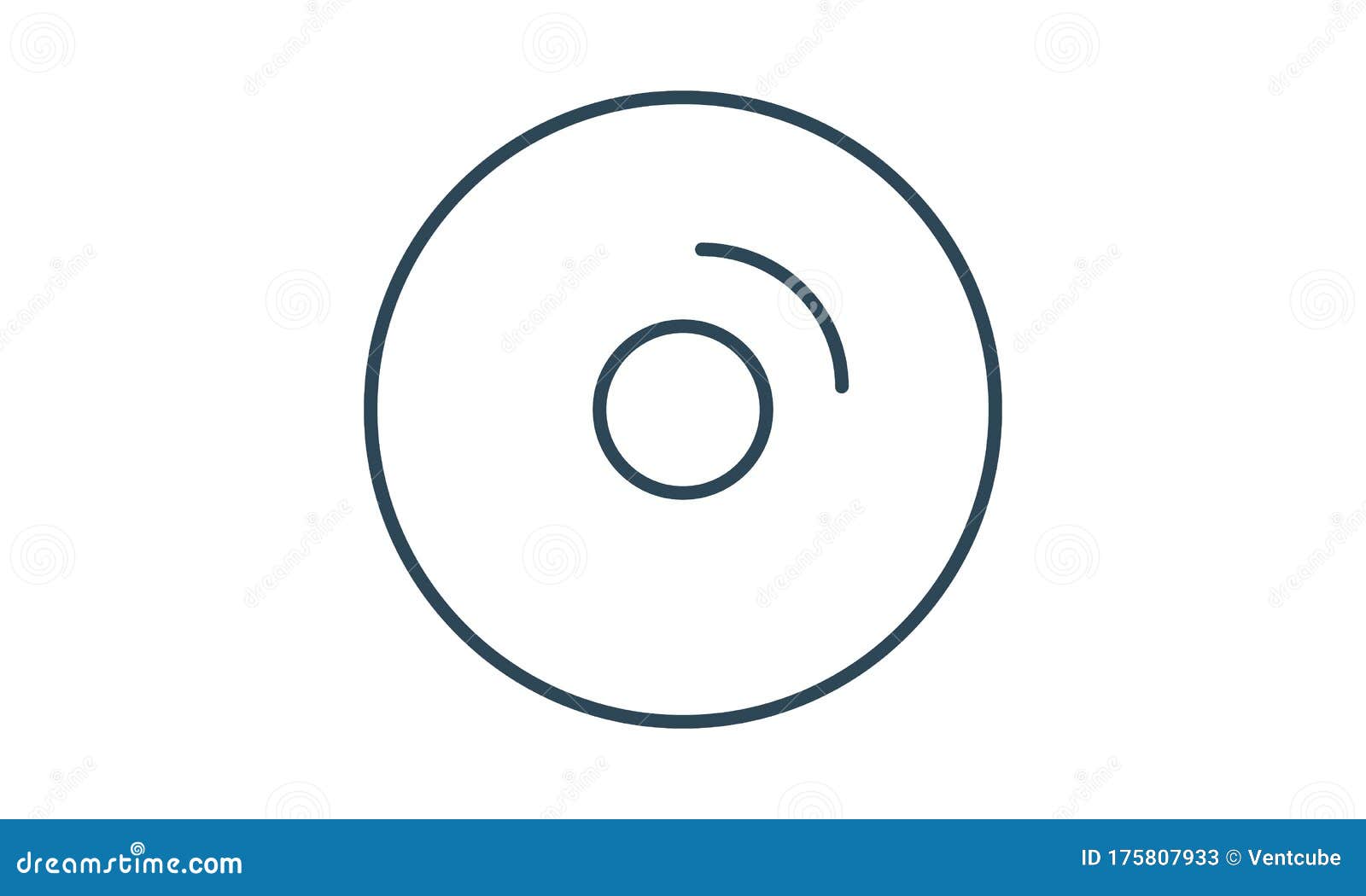 Compact Disc Icon on White Background.Can Be Used for Web and Mobile ...