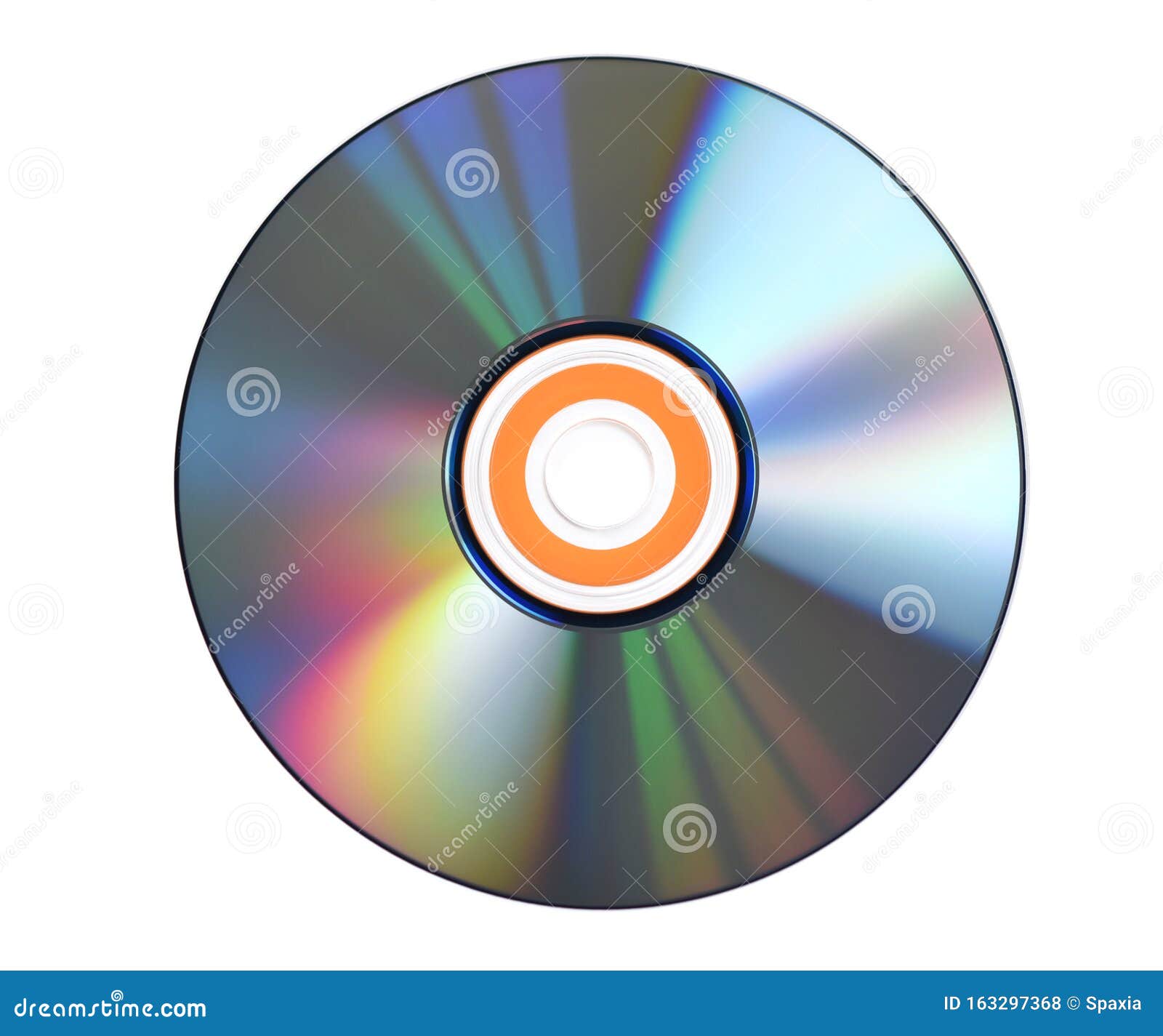 Compact Disc Isolated on a White Background Stock Photo - Image of ...