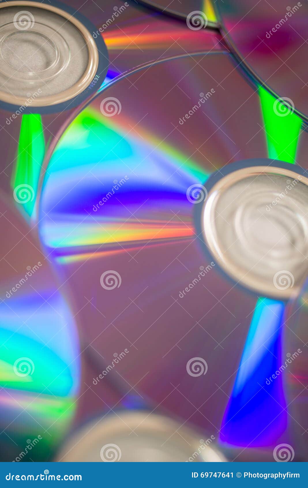 Compact Disc Laid Flat with Shiny Side Up Stock Image - Image of ...