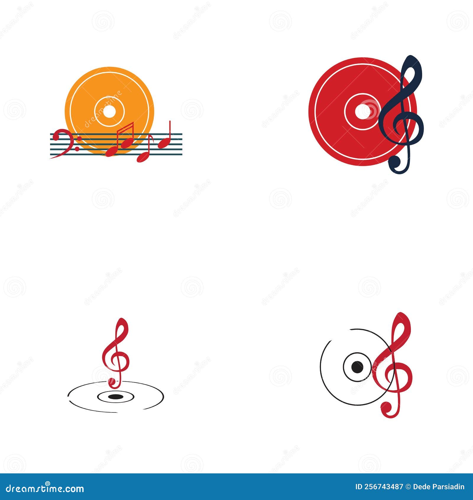 Compact Disc Logo Vector Illustration Design Template Stock Vector ...