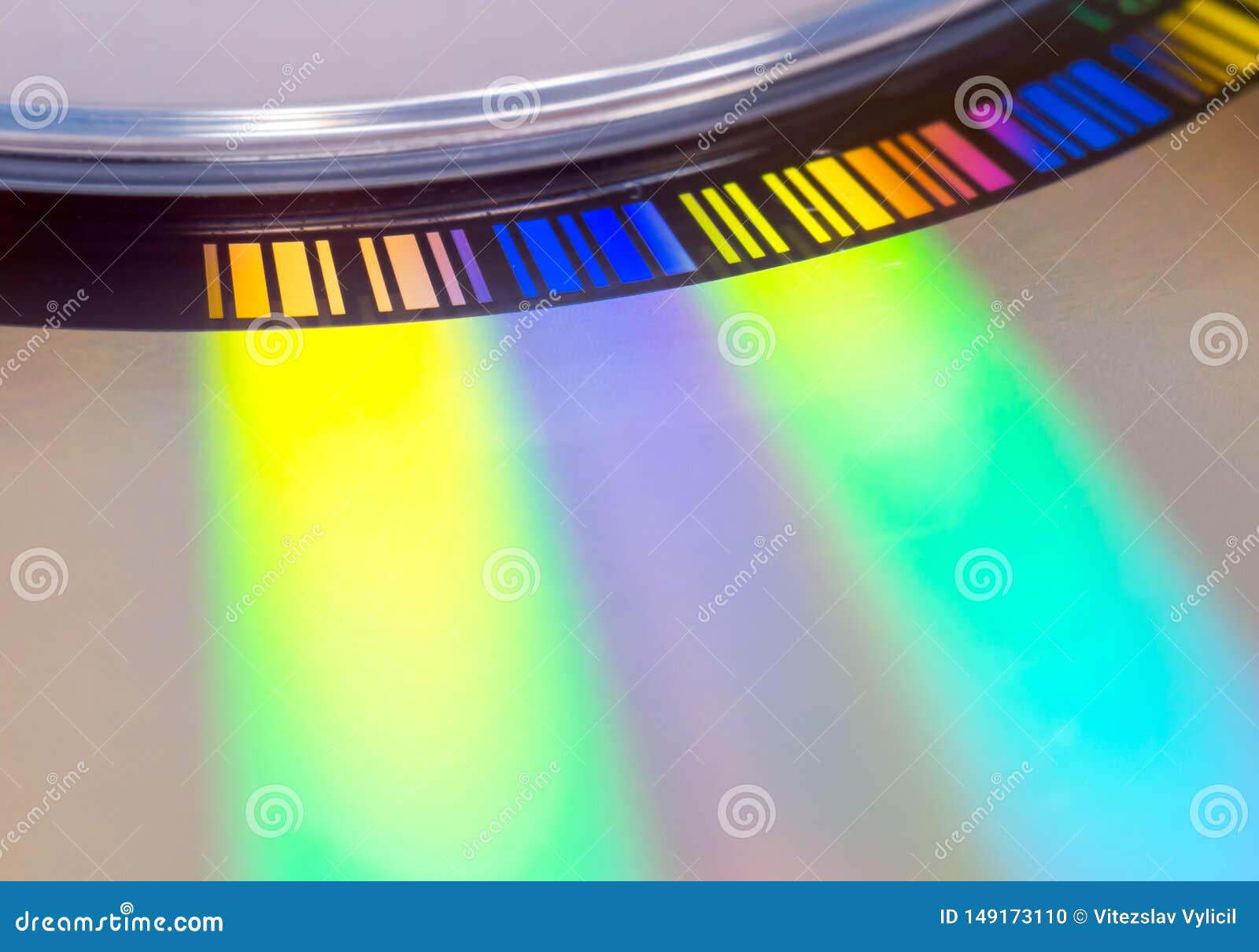 Compact Disc Macro, Barcode Detail. Stock Photo - Image of detail ...
