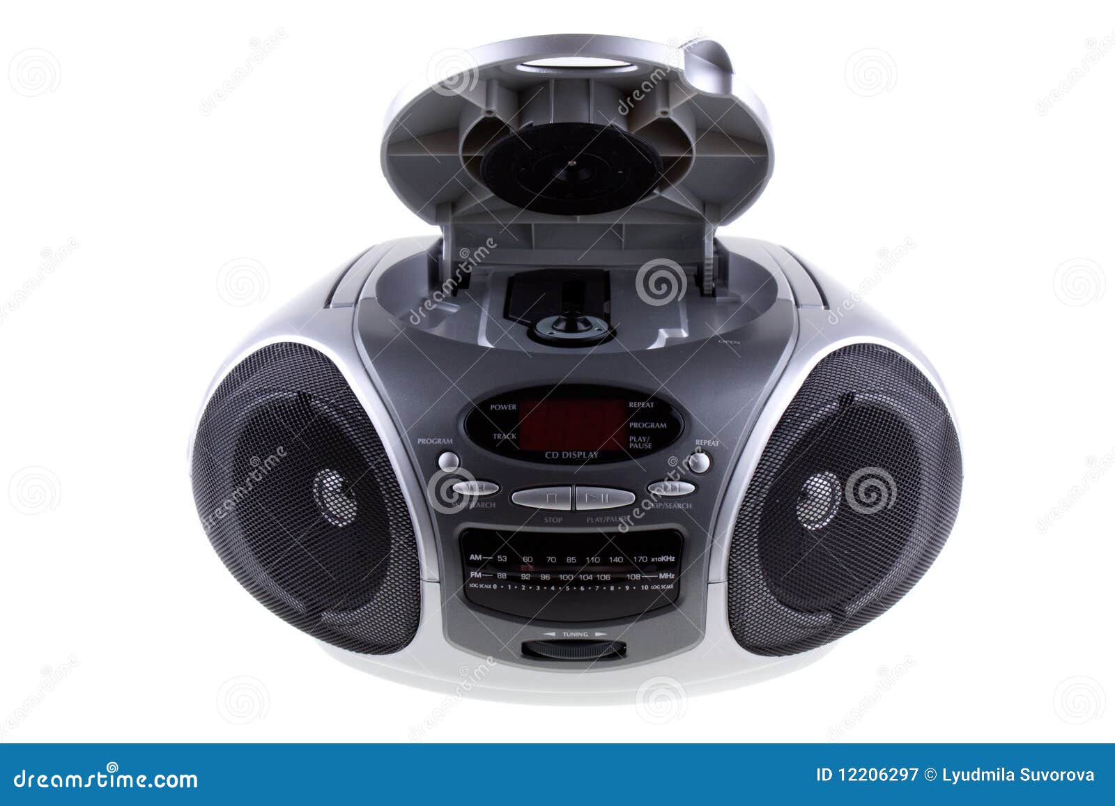 Disc Player With Screen. The Word Please Wait Is Written On The Screen ...