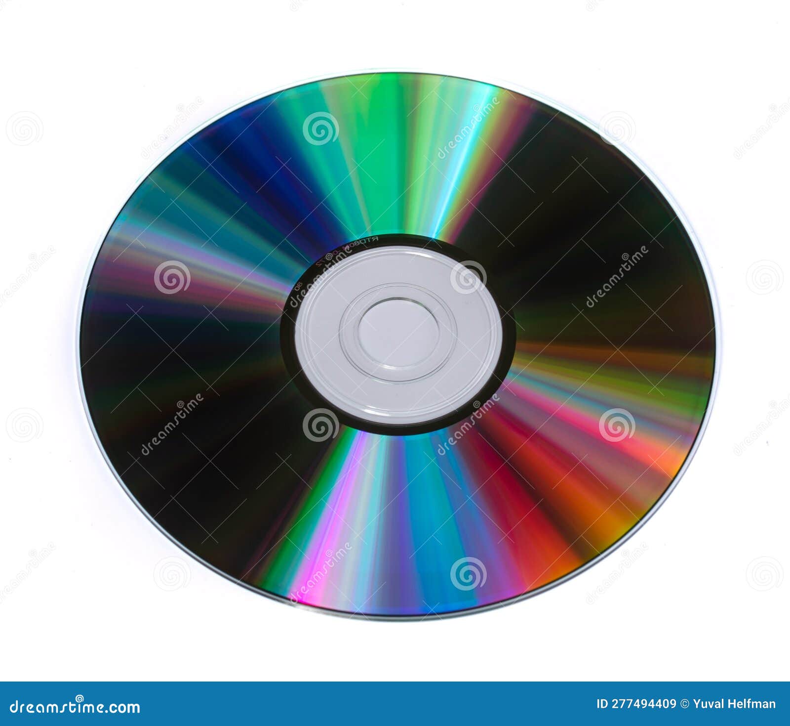 Compact Disc Reflecting Light Spectrum Stock Image - Image of colorful ...