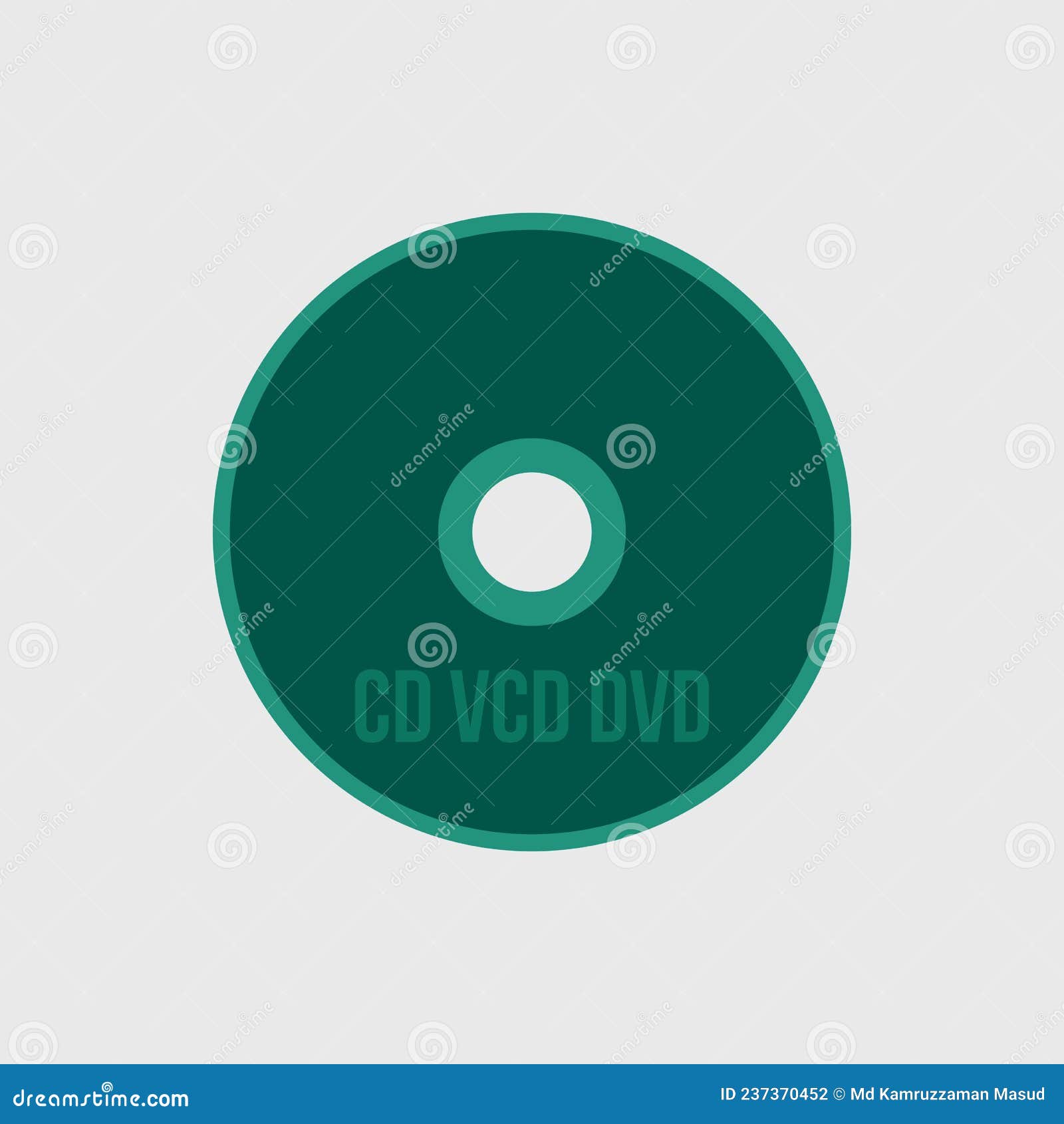 Compact Disc Sign Vector Illustration.Â VCD Cassette Symbol Design ...