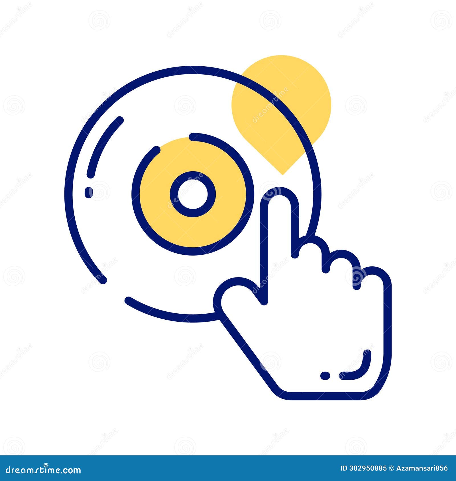 Compact Disc Vector Design Isolated on White Background Stock Vector ...