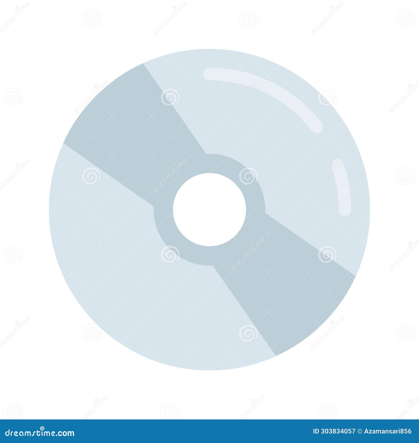 Compact Disc Vector Design Isolated on White Background Stock Vector ...