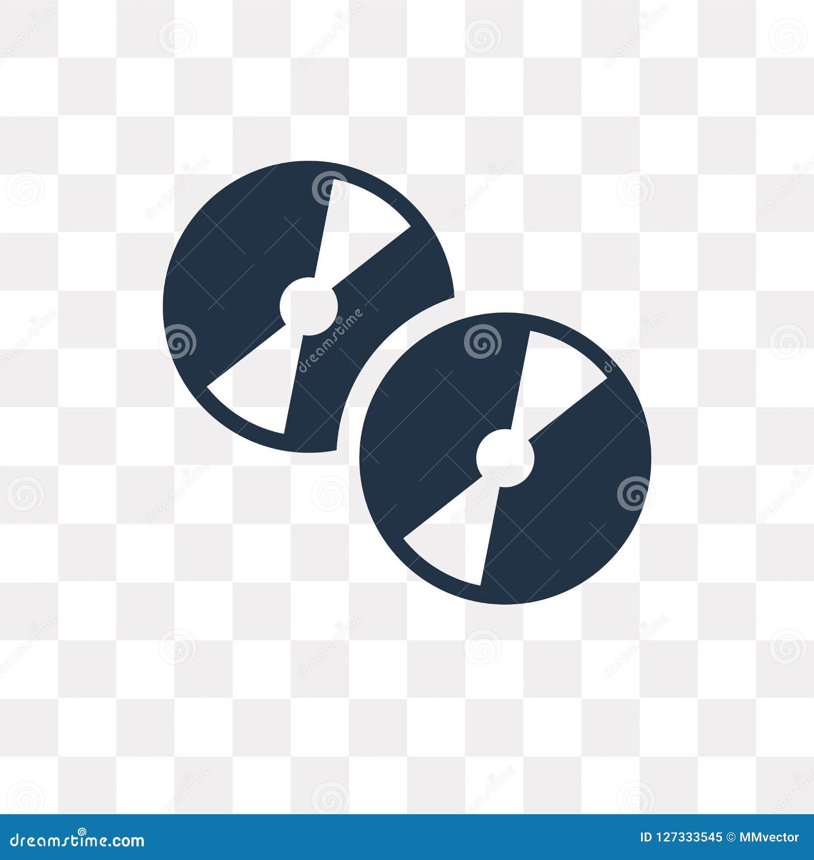 Compact Disc Vector Icon Isolated on Transparent Background, Com Stock ...