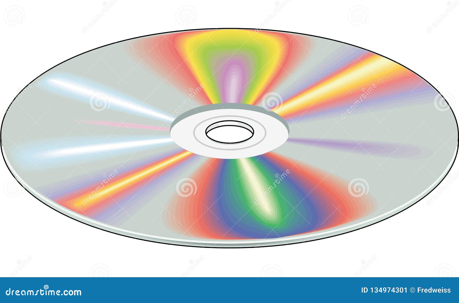 Compact Disc Vector Illustration Stock Vector - Illustration of cdrom ...