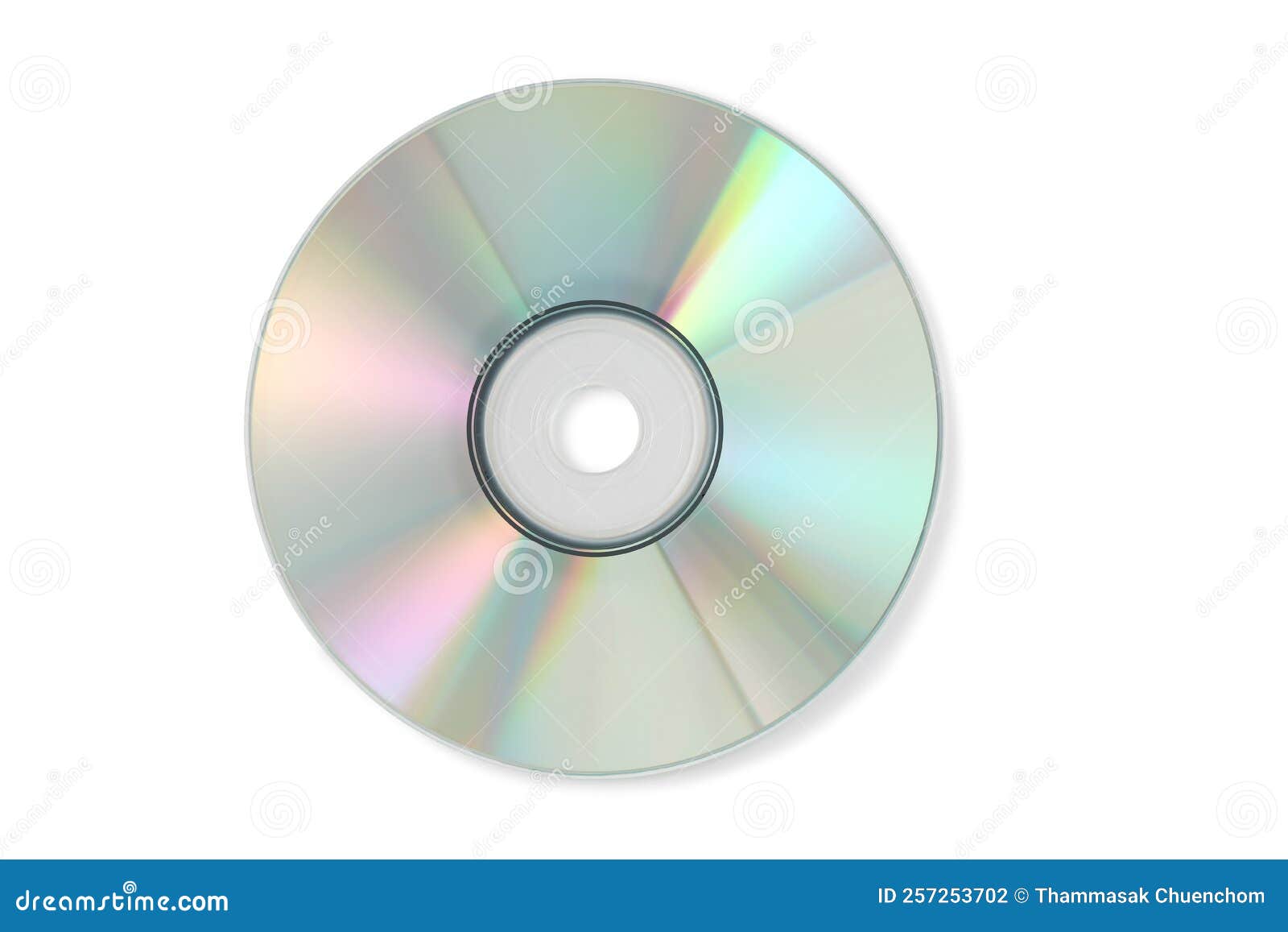 Compact Disc on White Background Stock Photo - Image of copying, media ...