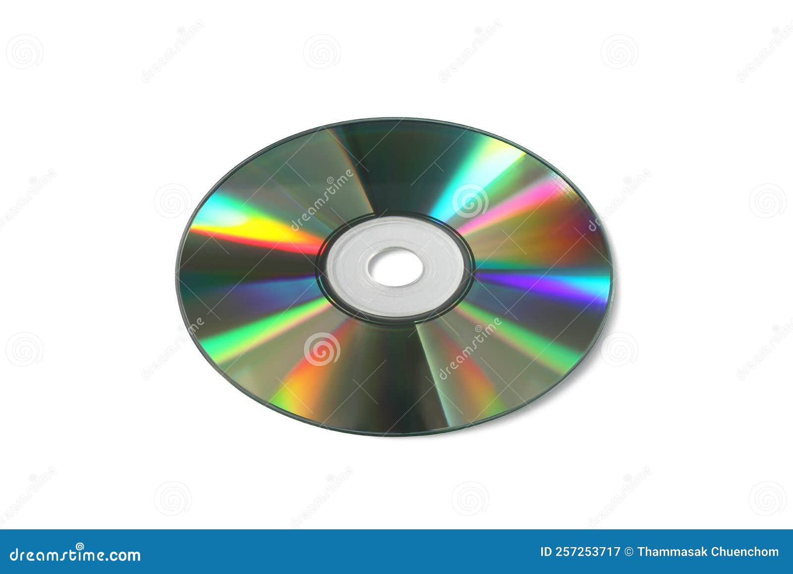 Compact Disc on White Background Stock Image - Image of luster, floppy ...