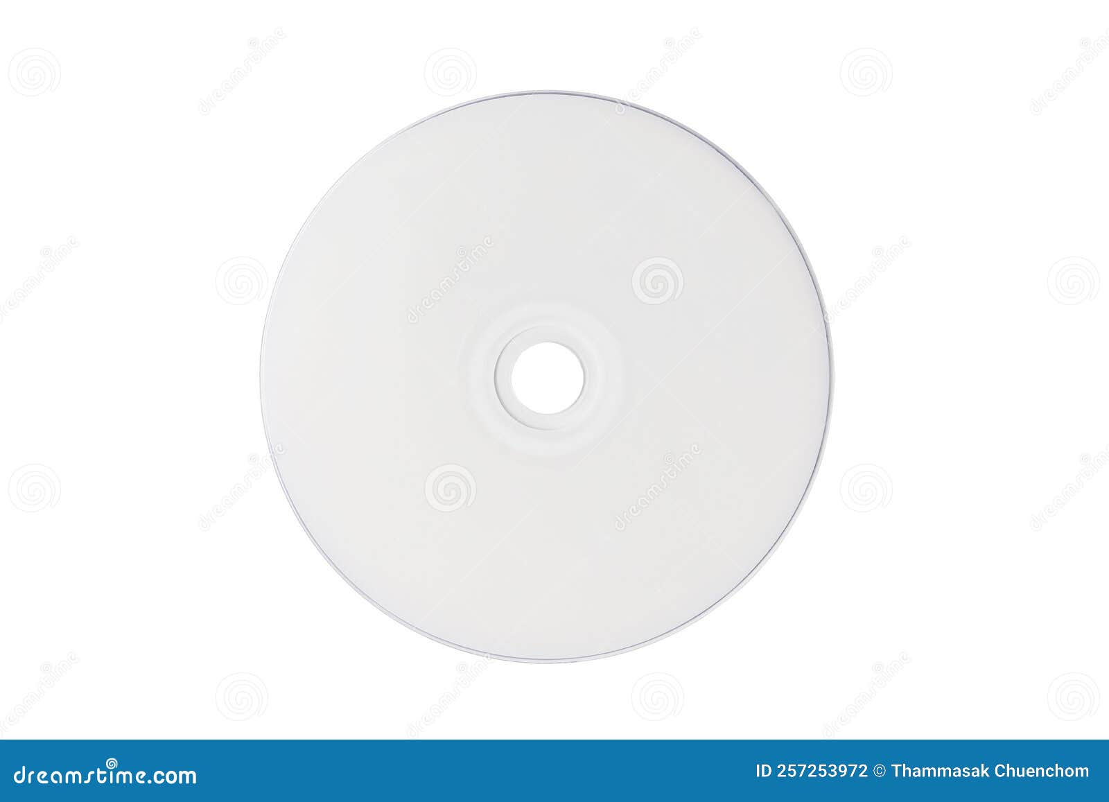 Compact Disc on White Background Stock Photo - Image of blank, data ...