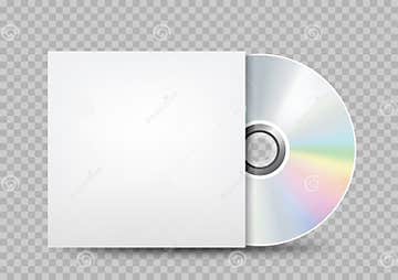 Compact Disc White Cover Transparent Stock Vector - Illustration of ...