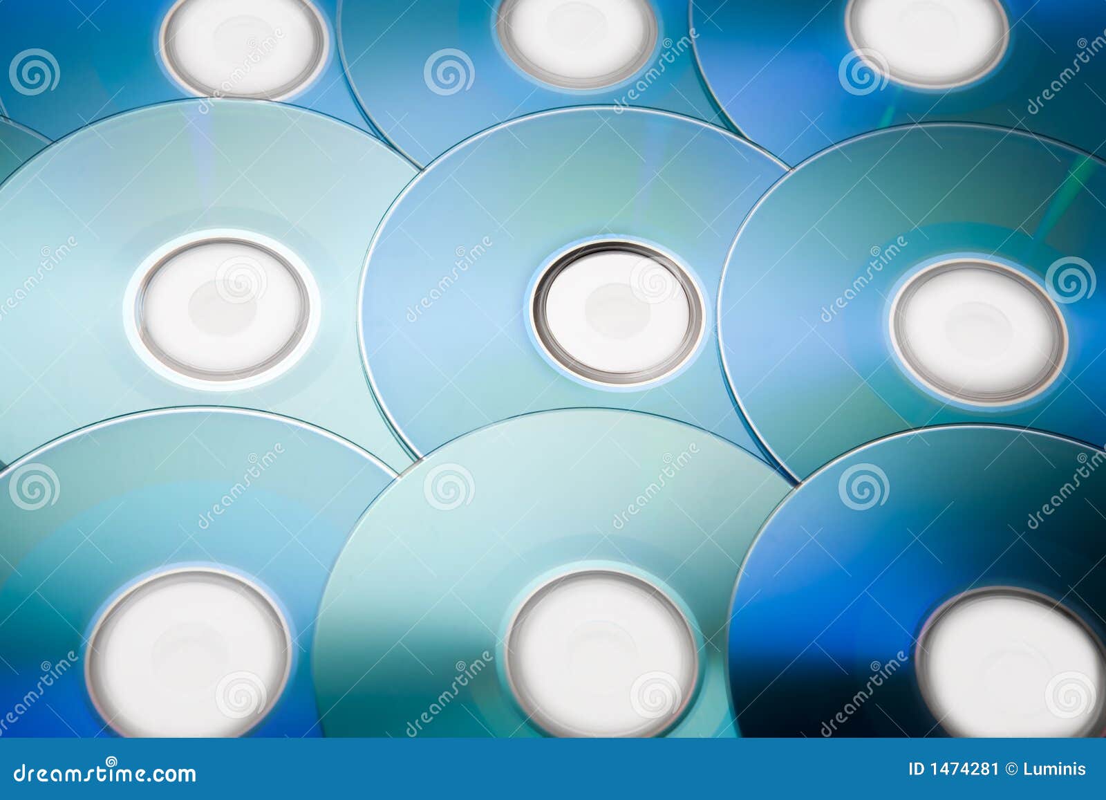 Compact Discs stock image. Image of computer, green, colorful - 1474281
