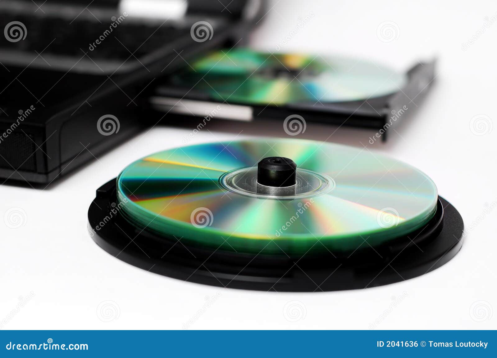 Compact discs stock photo. Image of desk, colorful, color - 2041636