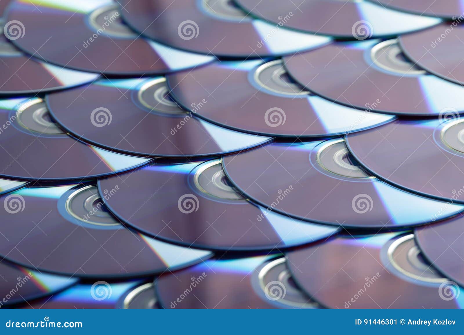 Compact Discs Background. Several Cd Dvd Blu-ray Discs. Optical ...