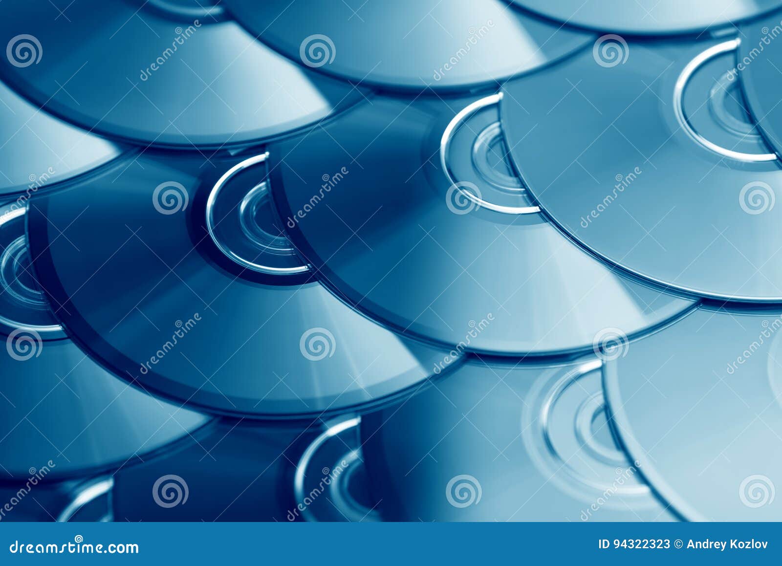 Compact Discs Background. Several Cd Dvd Blu-ray Discs. Optical ...