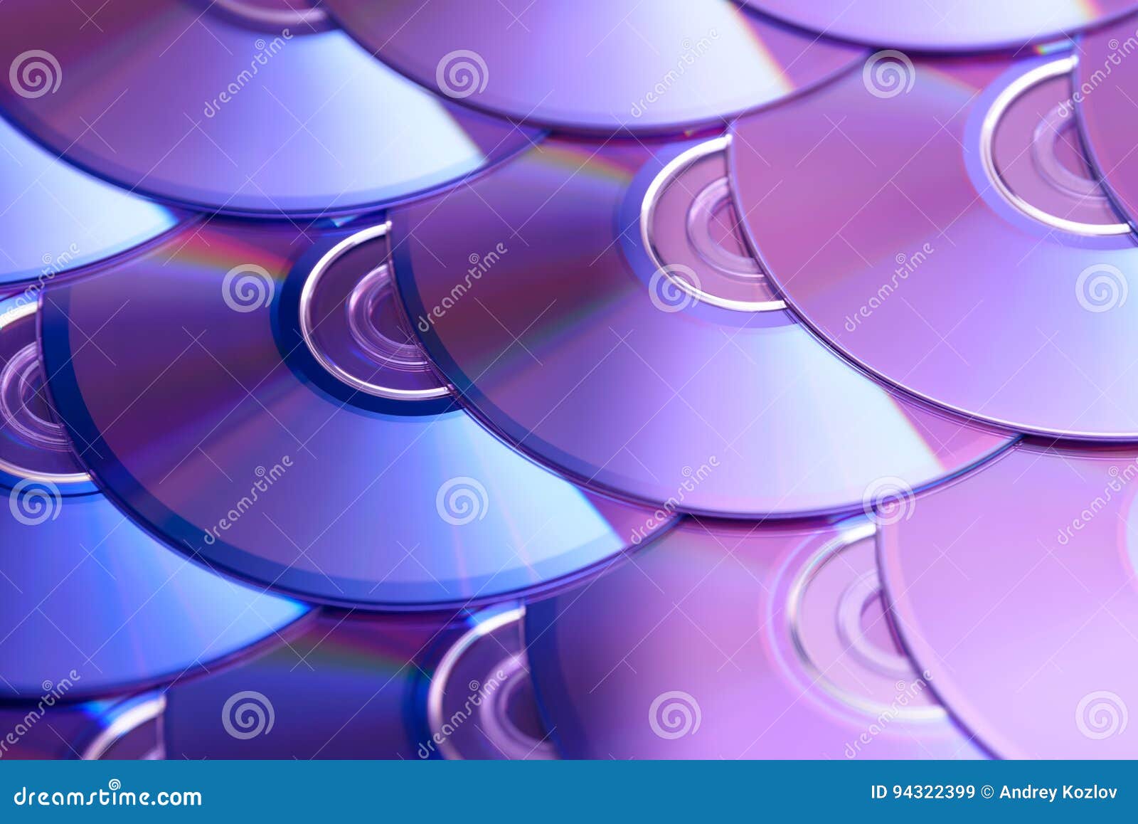 Compact Discs Background. Several Cd Dvd Blu-ray Discs. Optical ...