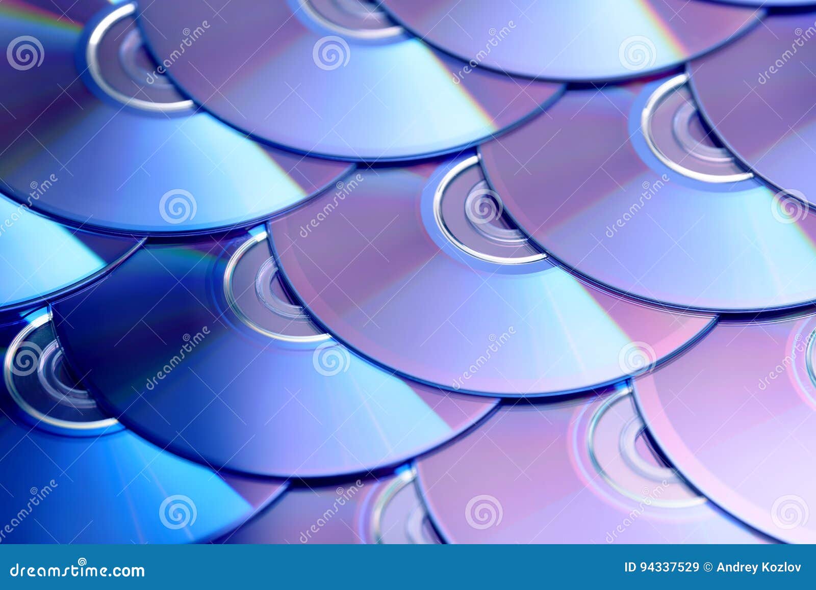Compact Discs Background. Several Cd Dvd Blu-ray Discs. Optical ...