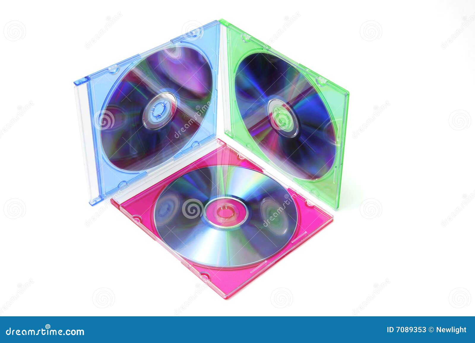 Compact Discs in Plastic Cases Stock Image - Image of life ...