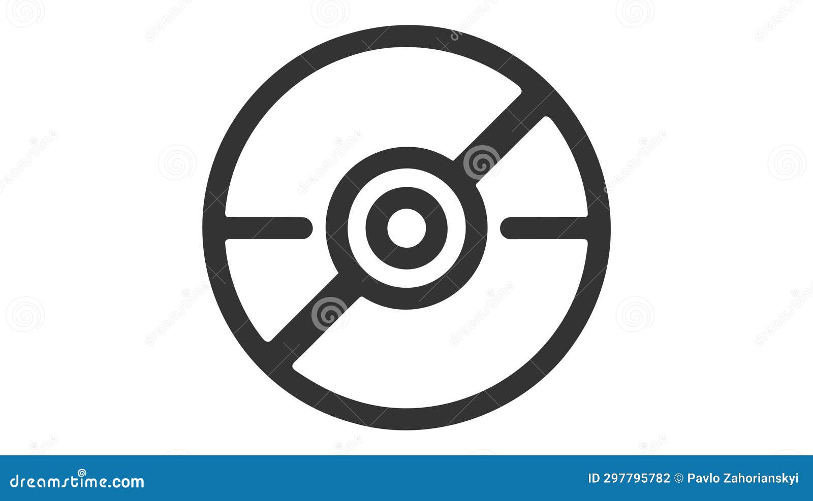 Compact Disk, Blu-ray, CD or DVD. Flat Vector Icon Illustration. Simple ...