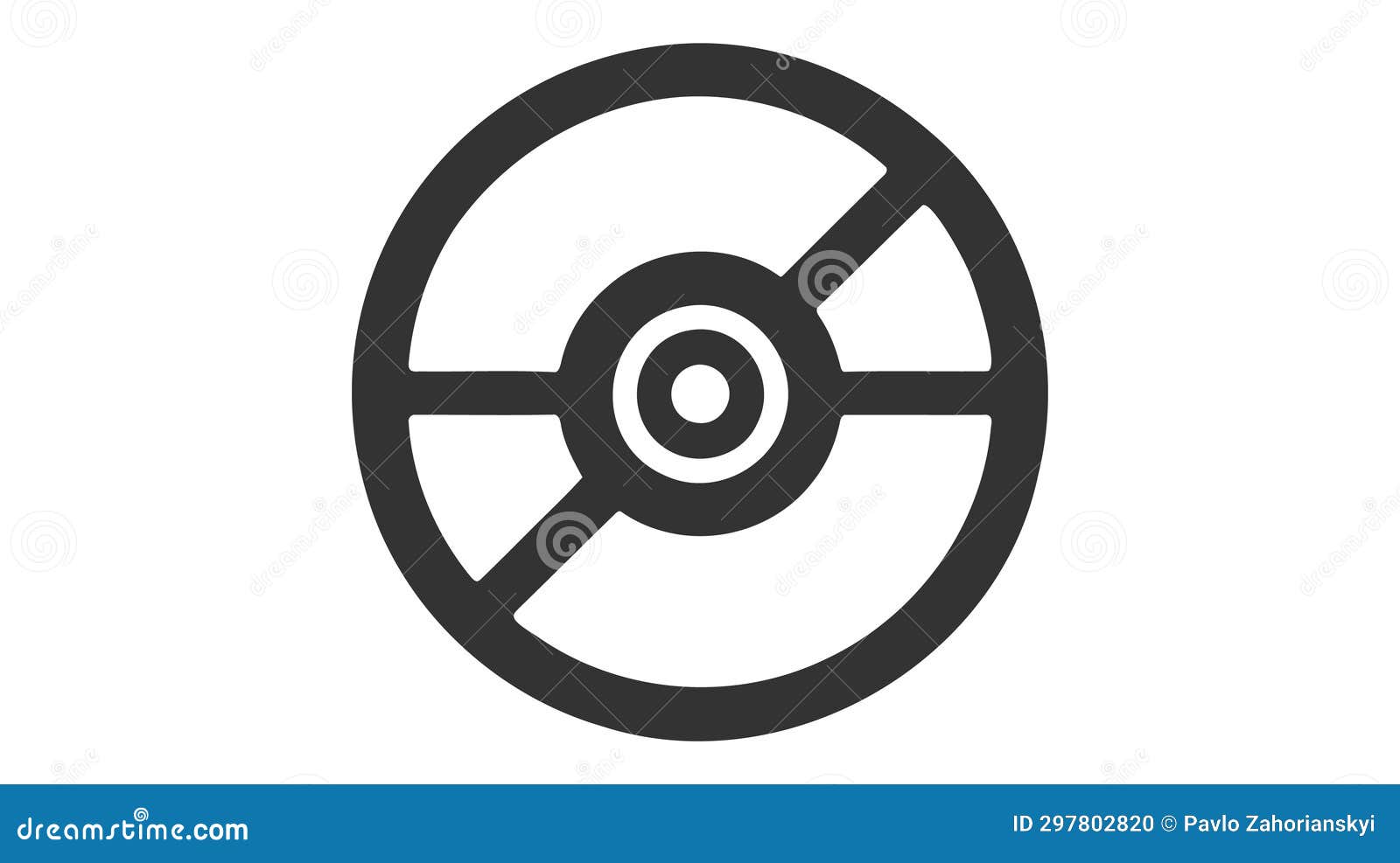 Compact Disk, Blu-ray, CD or DVD. Flat Vector Icon Illustration. Simple ...