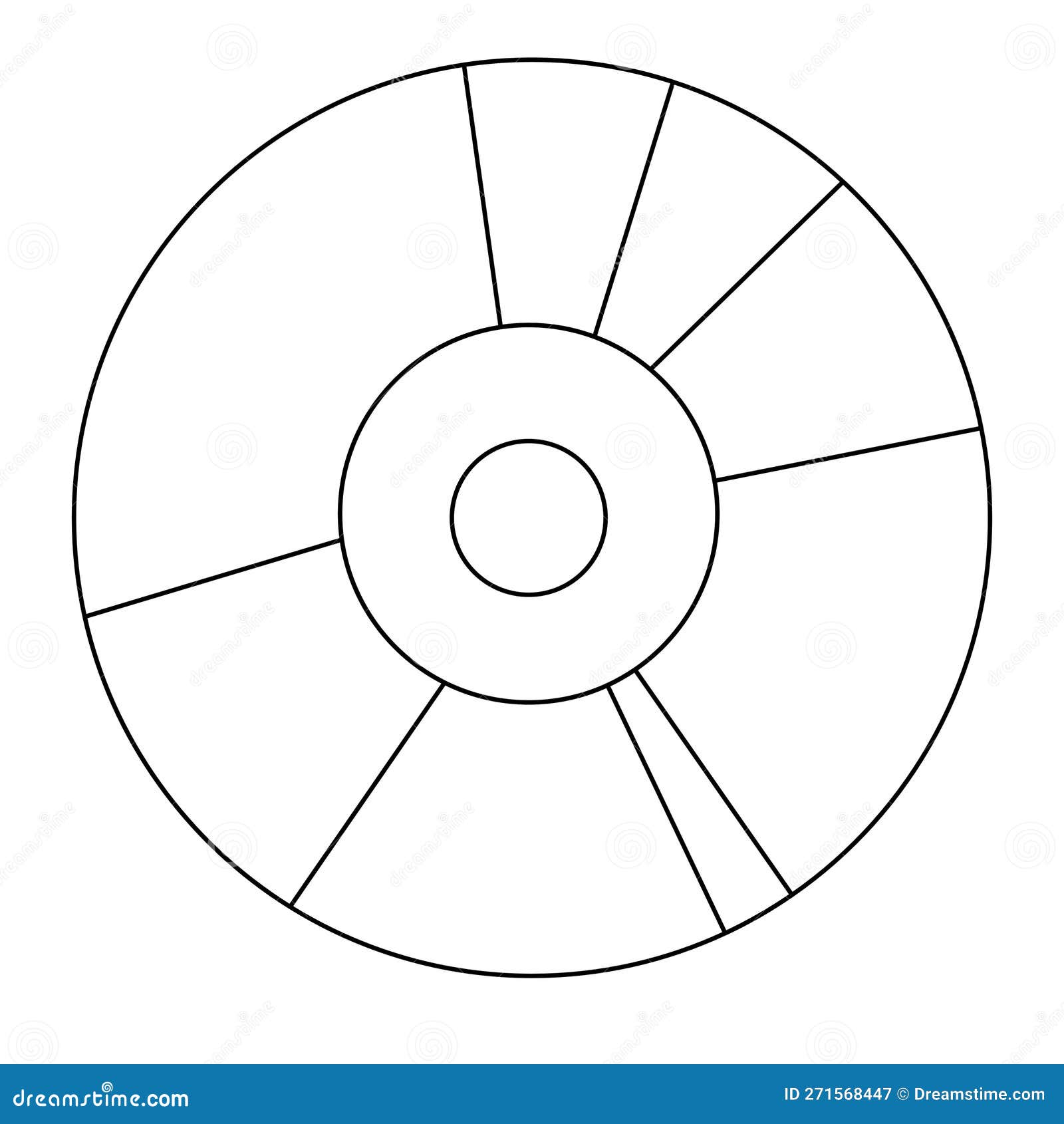 Compact Disk or Cd with Colorful Highlights, Doodle Style Flat Vector ...