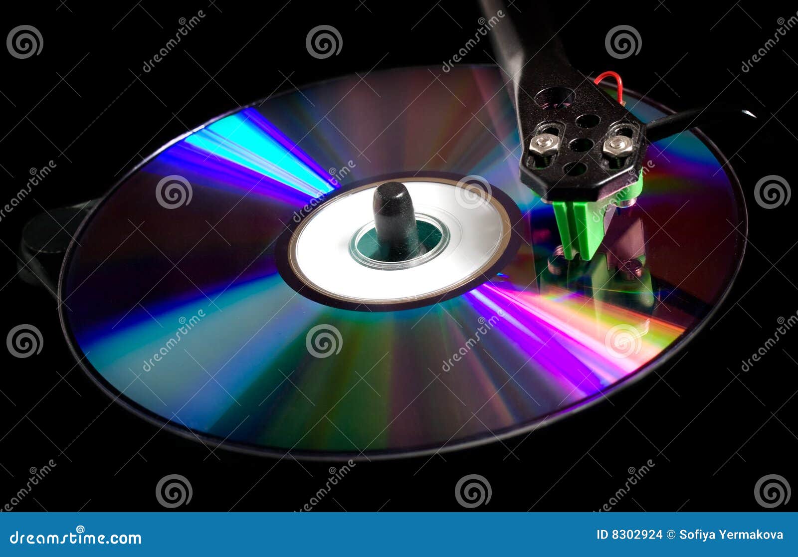 Compact Disk With Red Dot And Flow Chart Royalty-Free Stock Photo ...