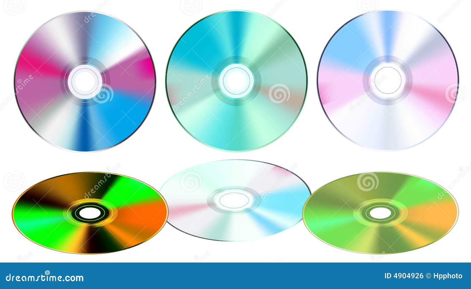 Compact Disk Isolated on White Stock Vector - Illustration of movie ...