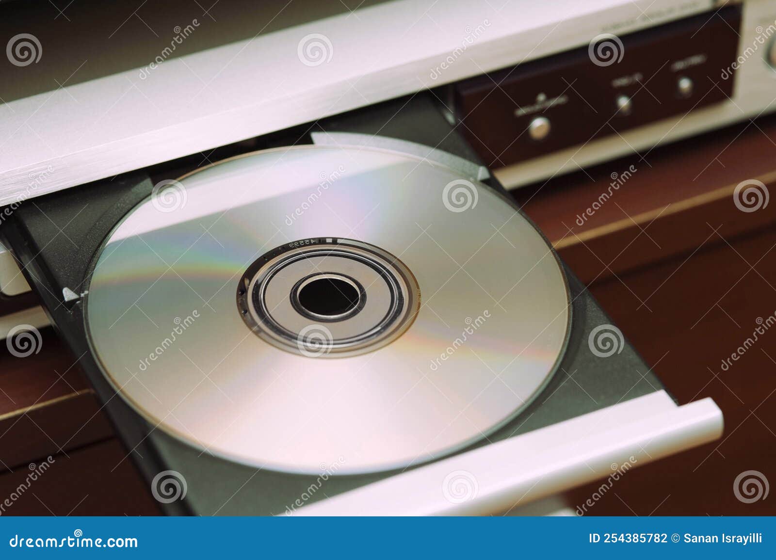 Compact Disk Player Draw and Disk Stock Photo - Image of lighting ...