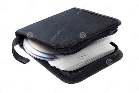 Compact disk storage bag stock photo. Image of background - 8278368