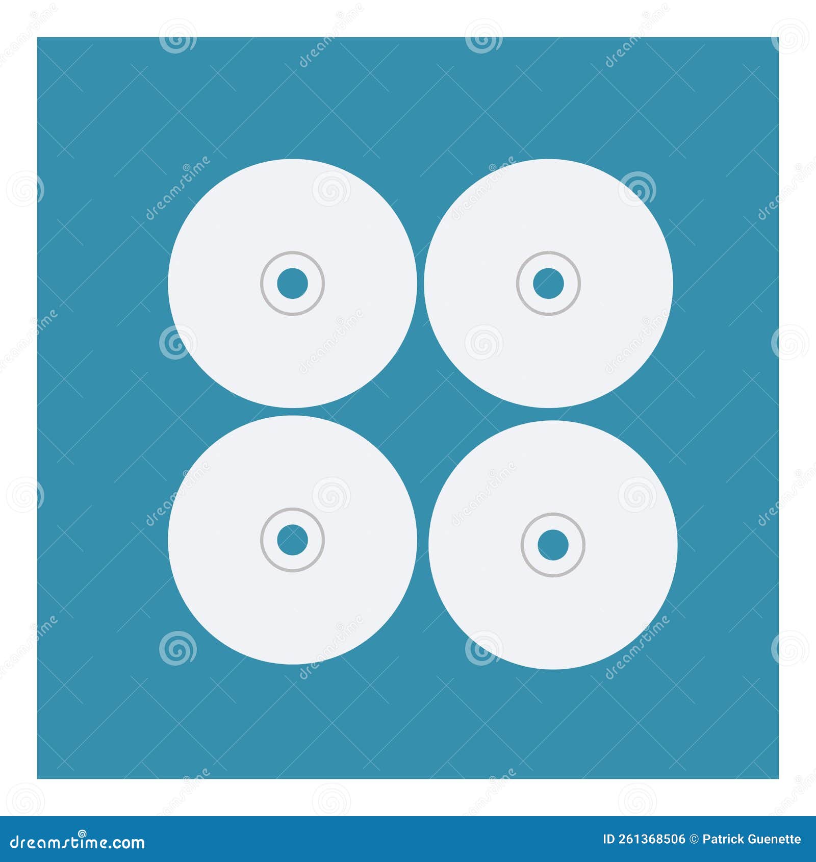 Compact disks, icon stock vector. Illustration of white - 261368506