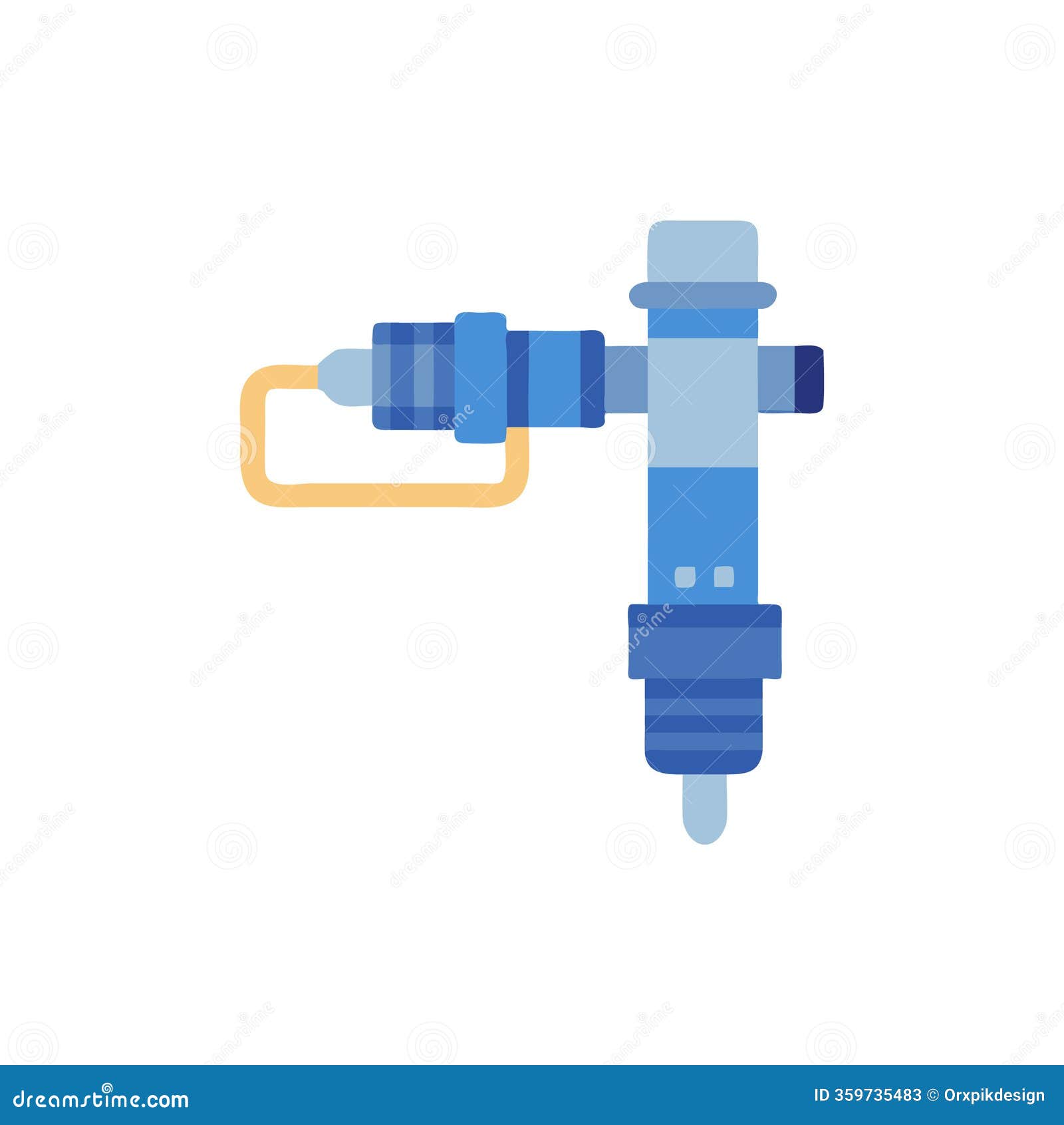 Compact Electronic Oscilloscope For Easy Use Royalty-Free Cartoon ...