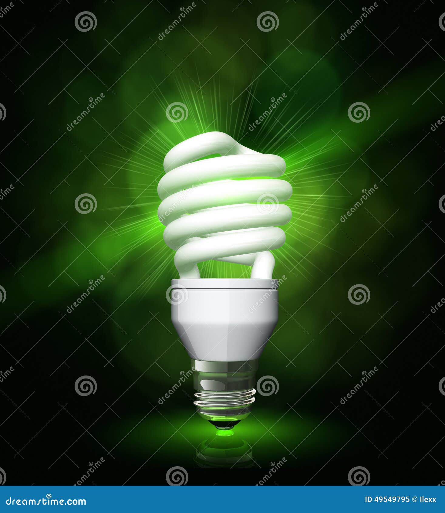 Compact energy saving lamp stock illustration. Illustration of saving ...