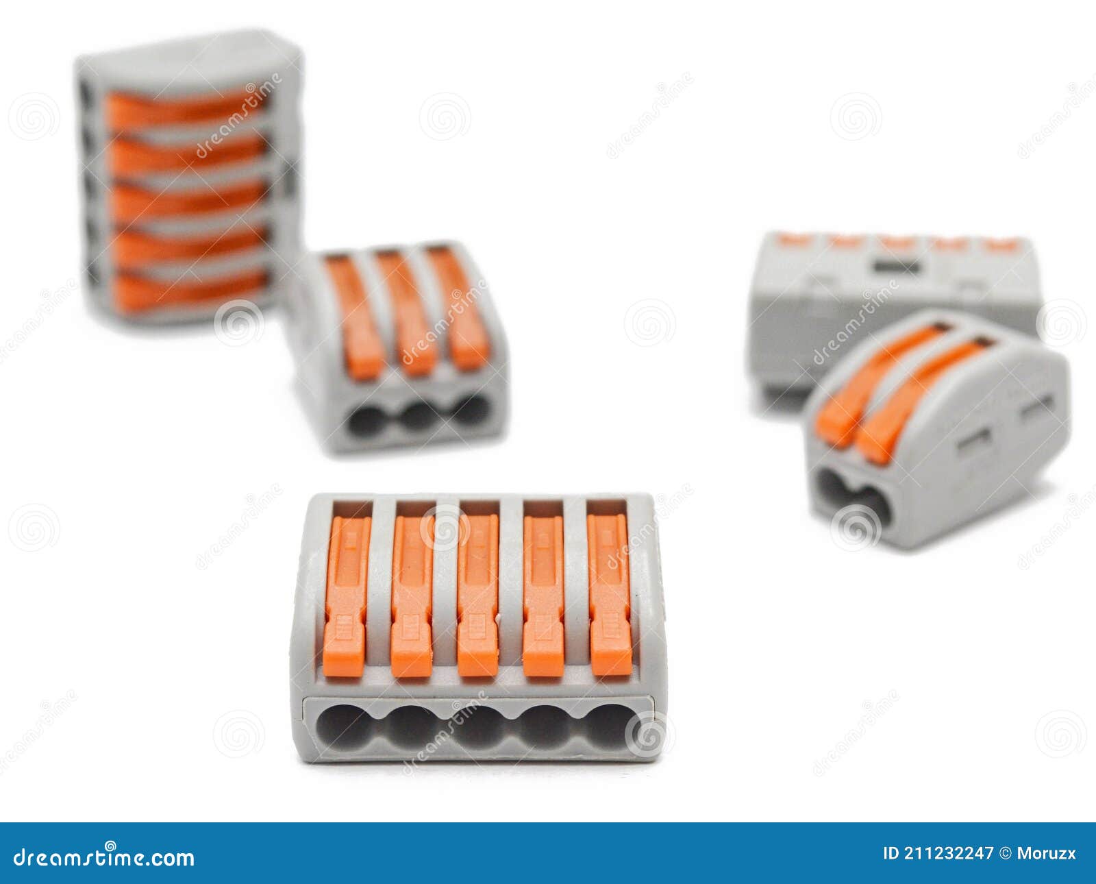 Compact Fast Connector for Electric Wires Stock Image - Image of ...