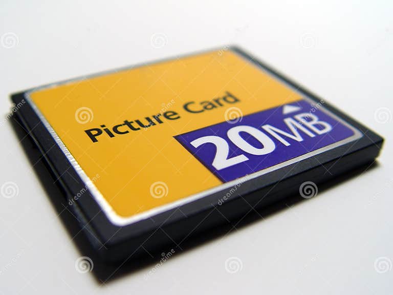 Compact Flash Card stock photo. Image of business, memory - 3046