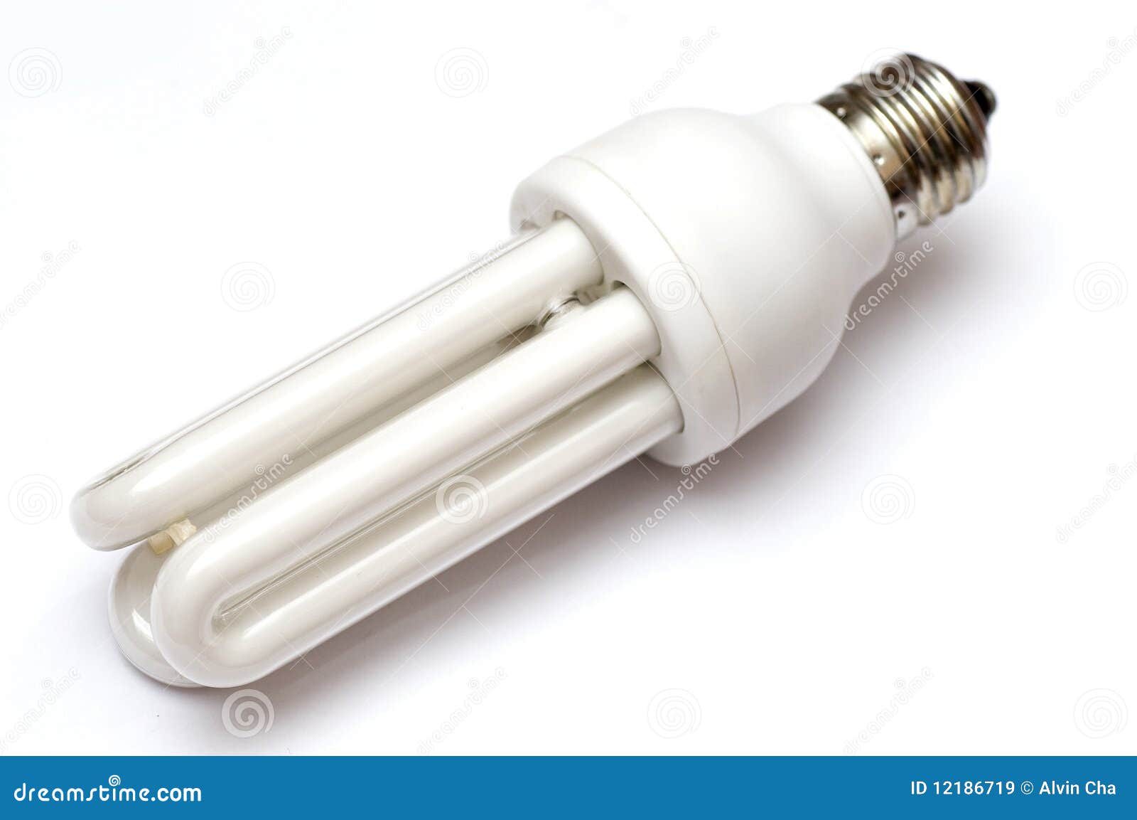 Compact Flourescent Bulb stock image. Image of power - 12186719