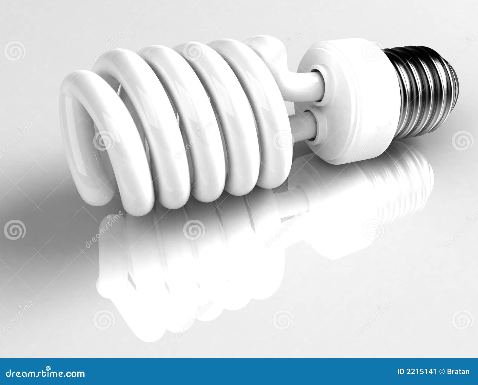 Compact fluorescent lamp stock illustration. Illustration of ...
