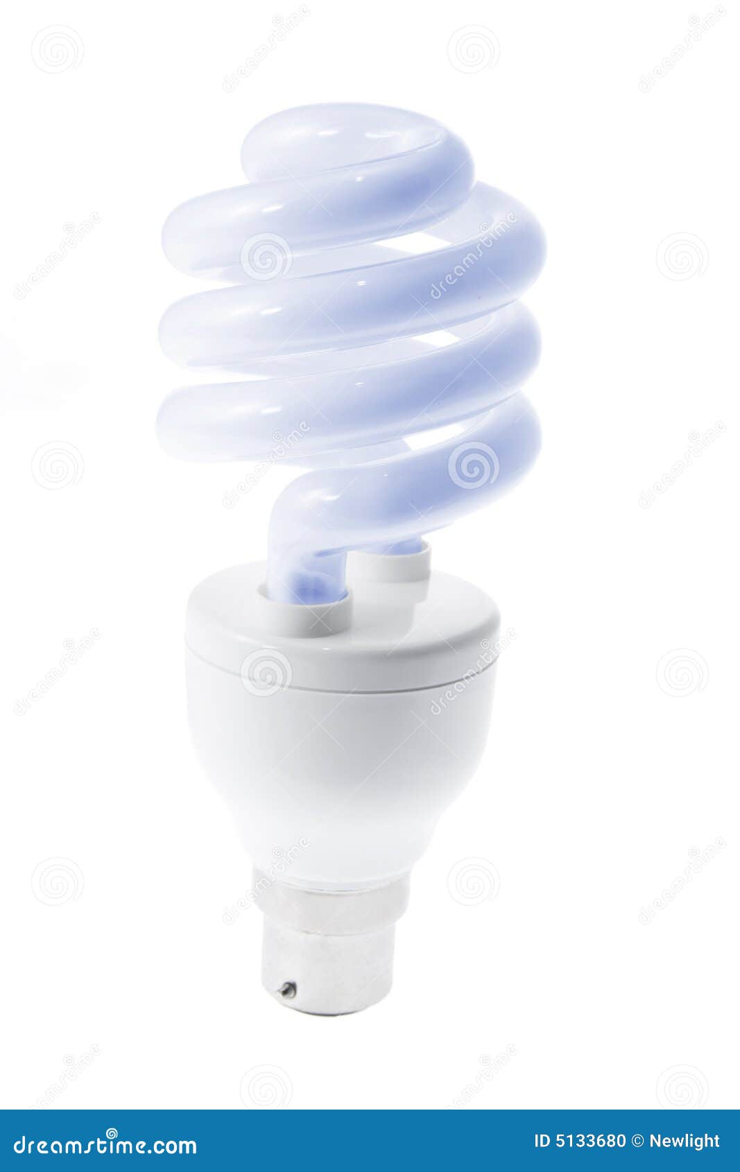Compact Fluorescent Light Bulb Stock Photo - Image of light, object ...