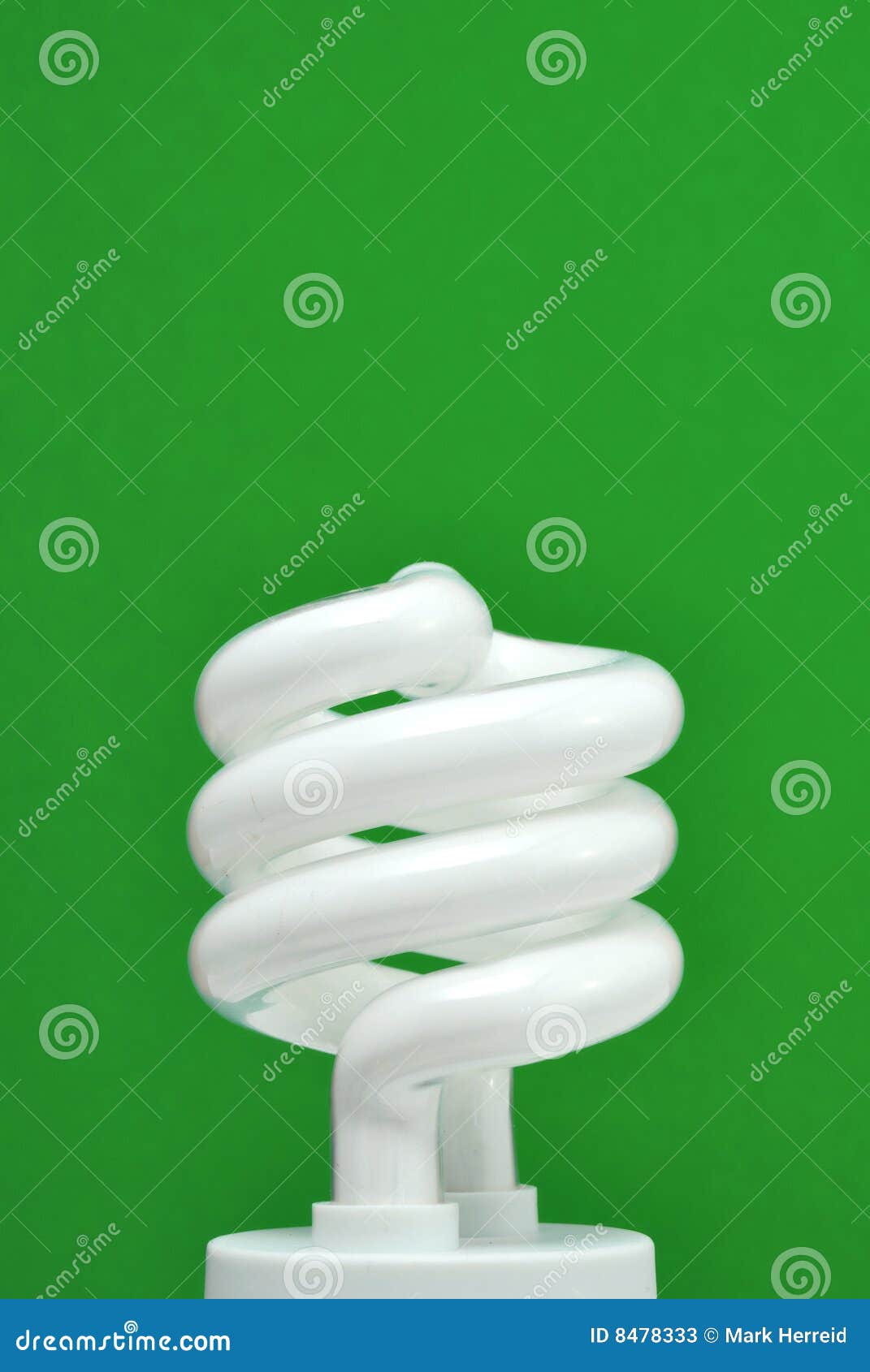 Compact Fluorescent Light (CFL) Stock Image - Image of green, electric ...