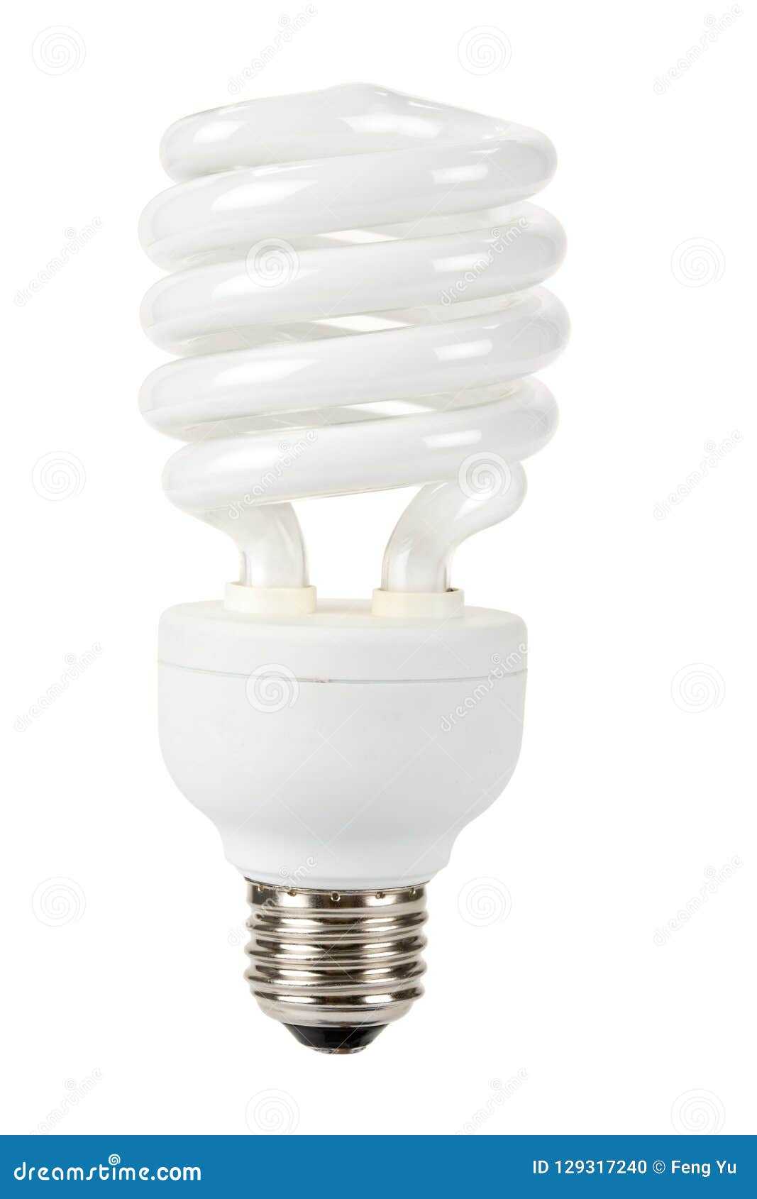 Compact Fluorescent Lightbulb Stock Photo - Image of lightbulb, white ...