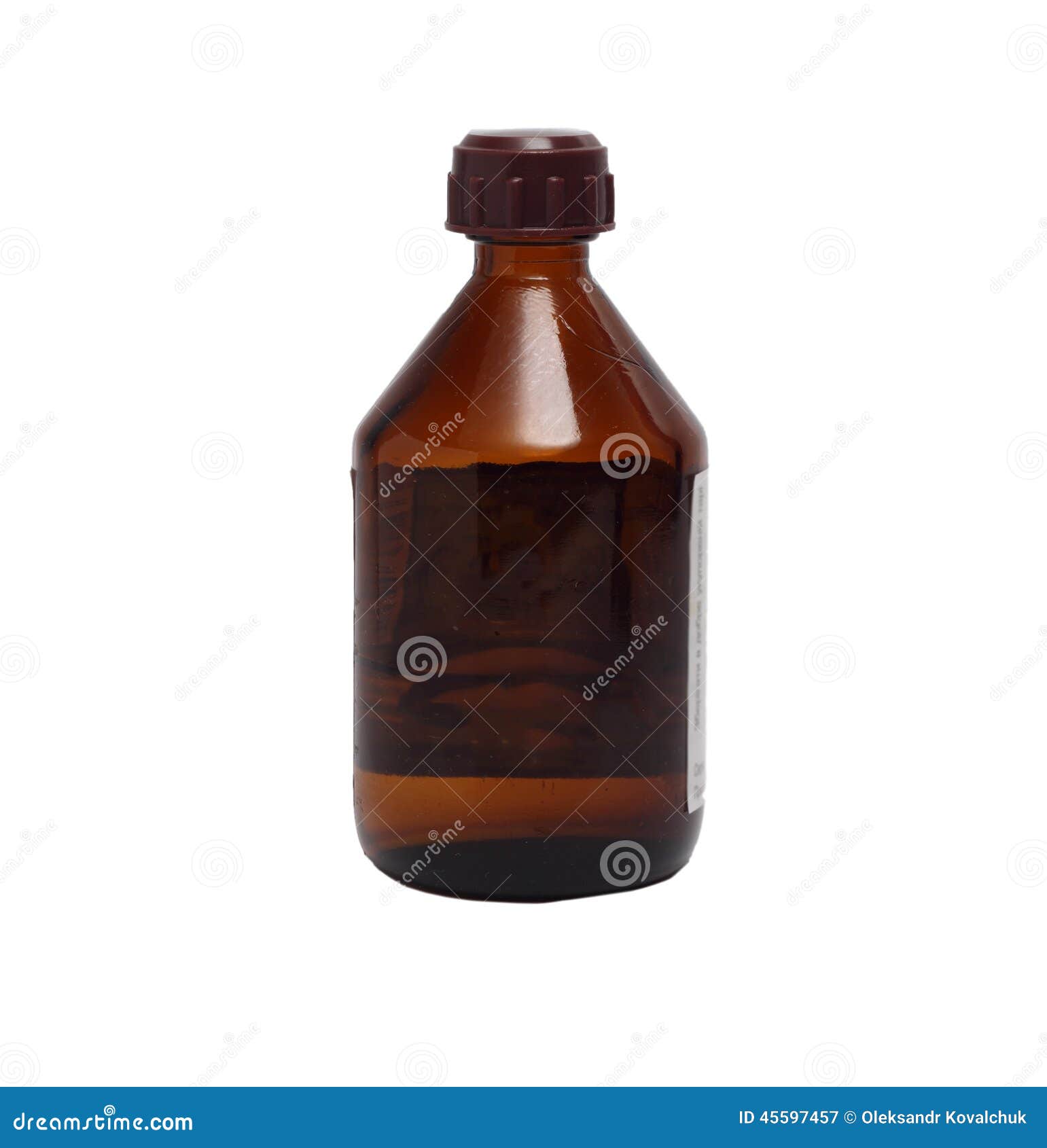Compact Glass Bottle for Medicine Stock Image - Image of pharmaceutical ...