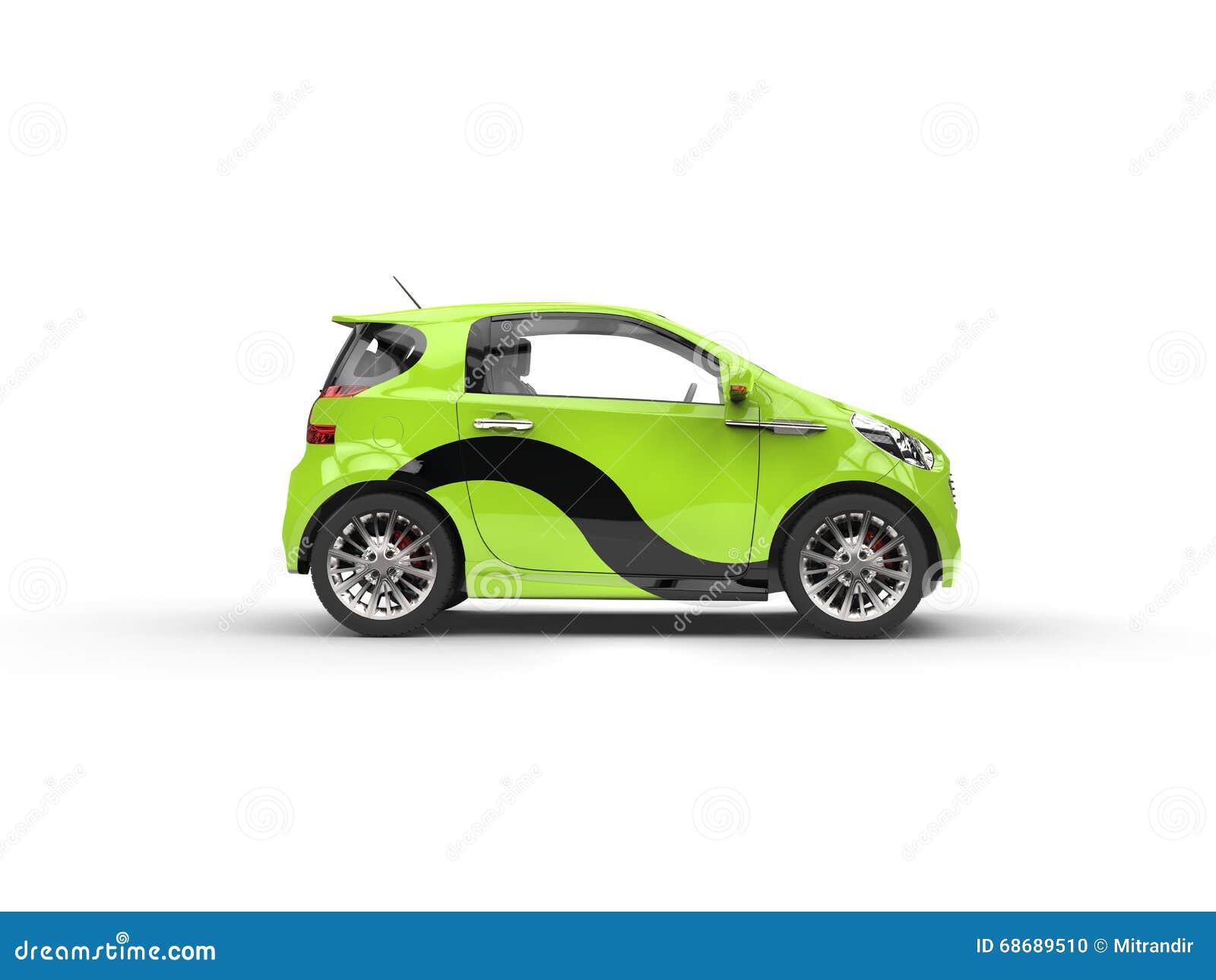 Compact Green Car stock photo. Image of metallic, green - 68689510
