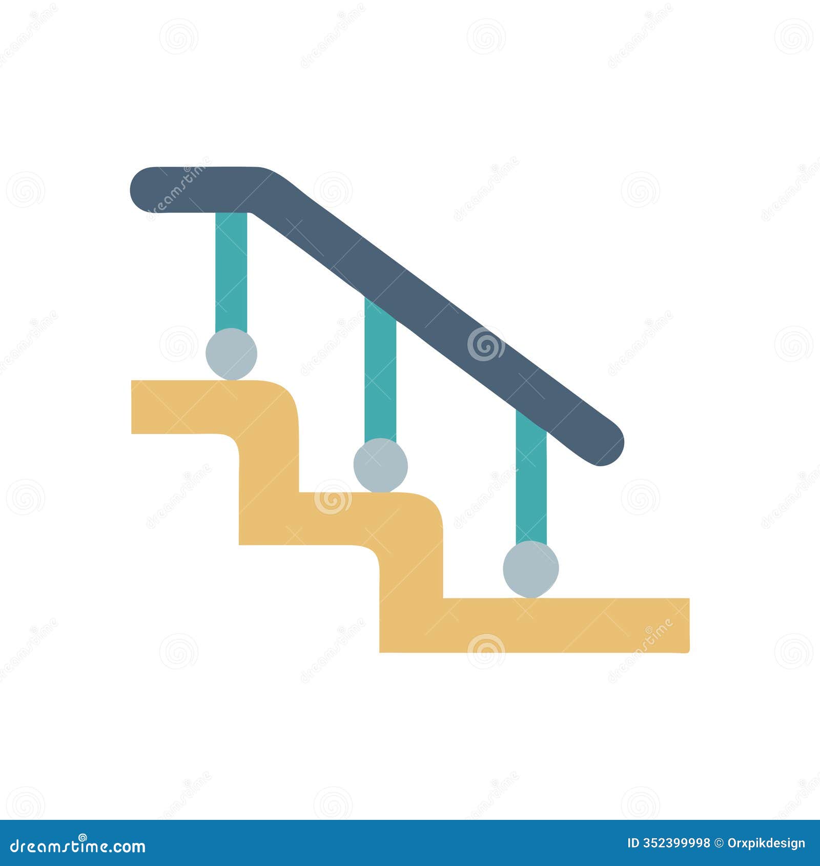 Compact Handrail Design for Efficiency Stock Illustration ...