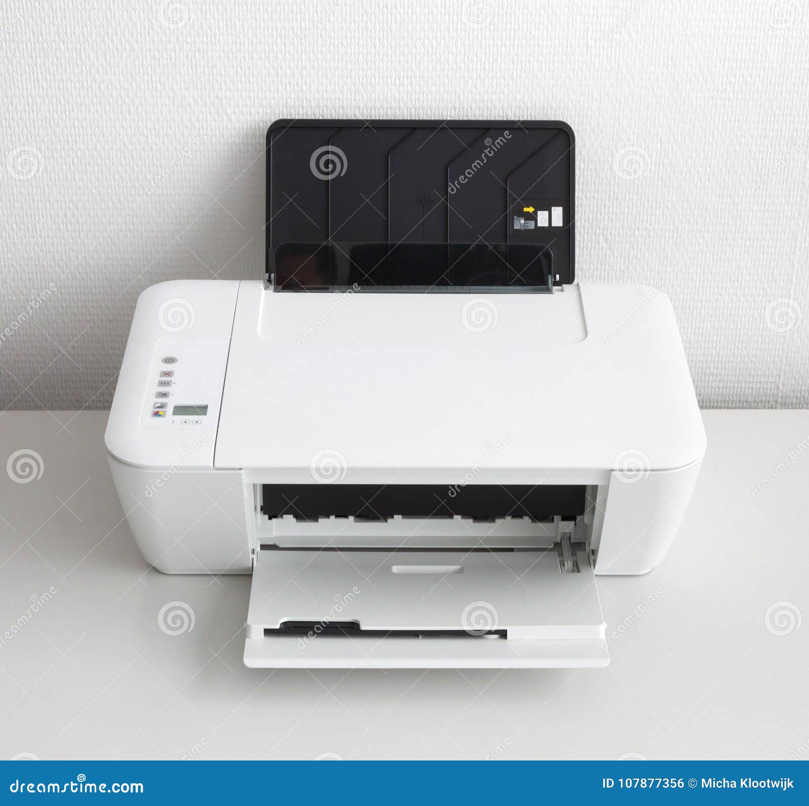 Compact home printer stock photo. Image of desk, printer - 107877356