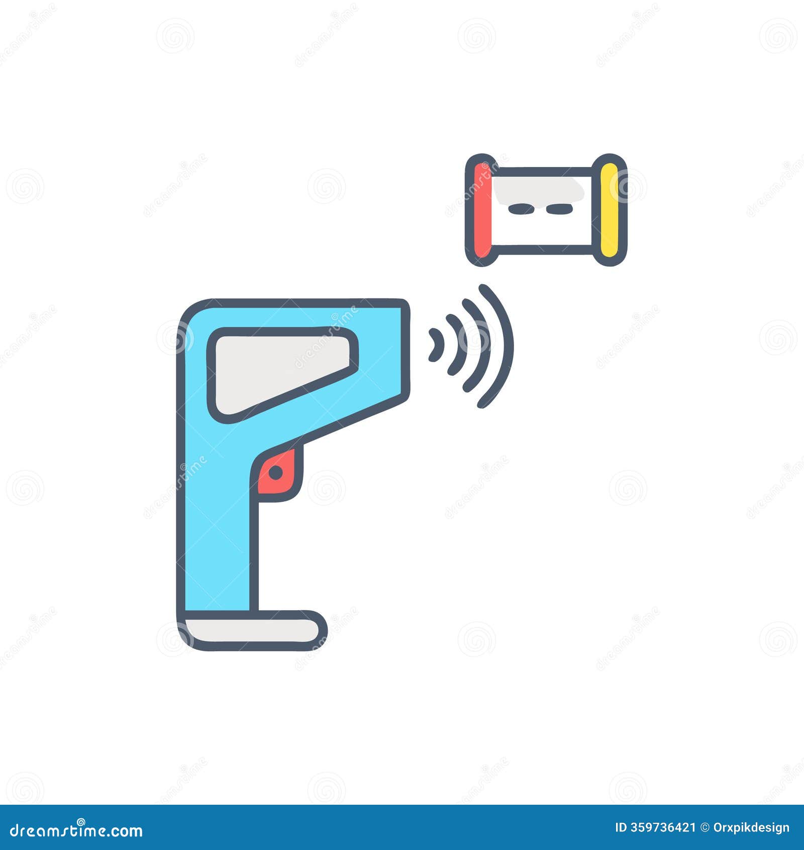 Compact Infrared Sensor for Easy Installation Stock Illustration ...